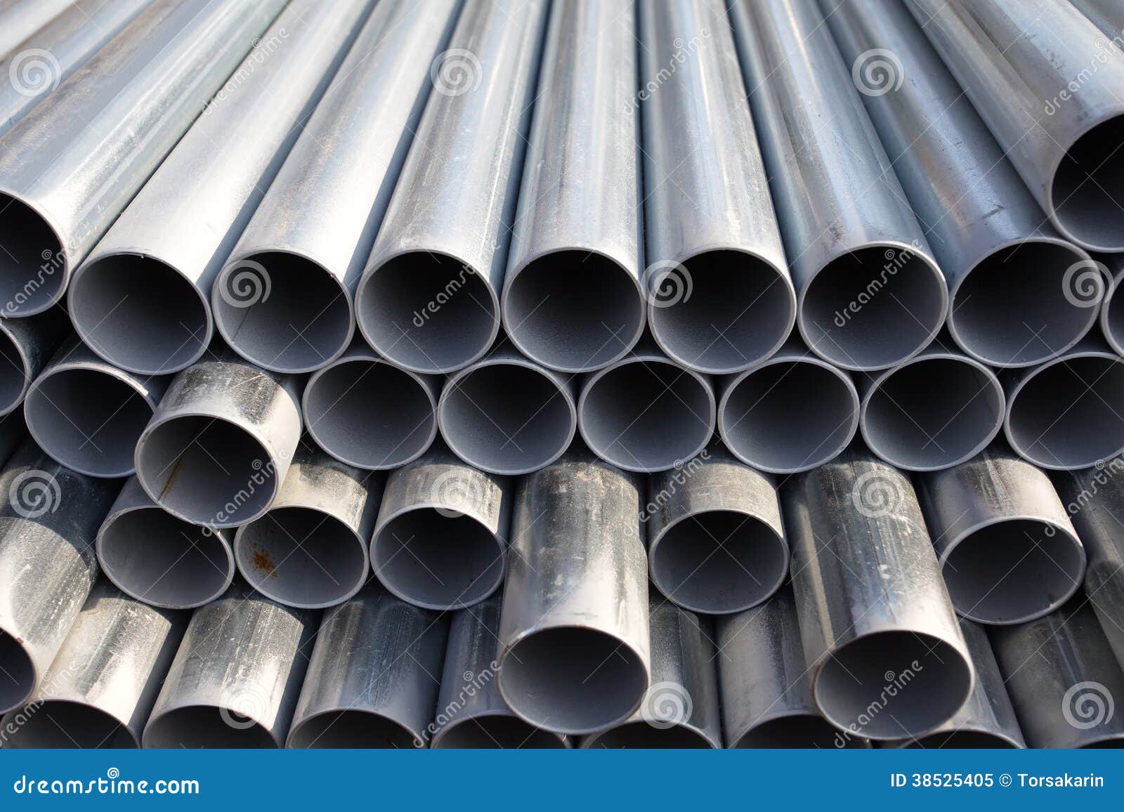 Stack of steel pipes stock image. Image of background - 38525405