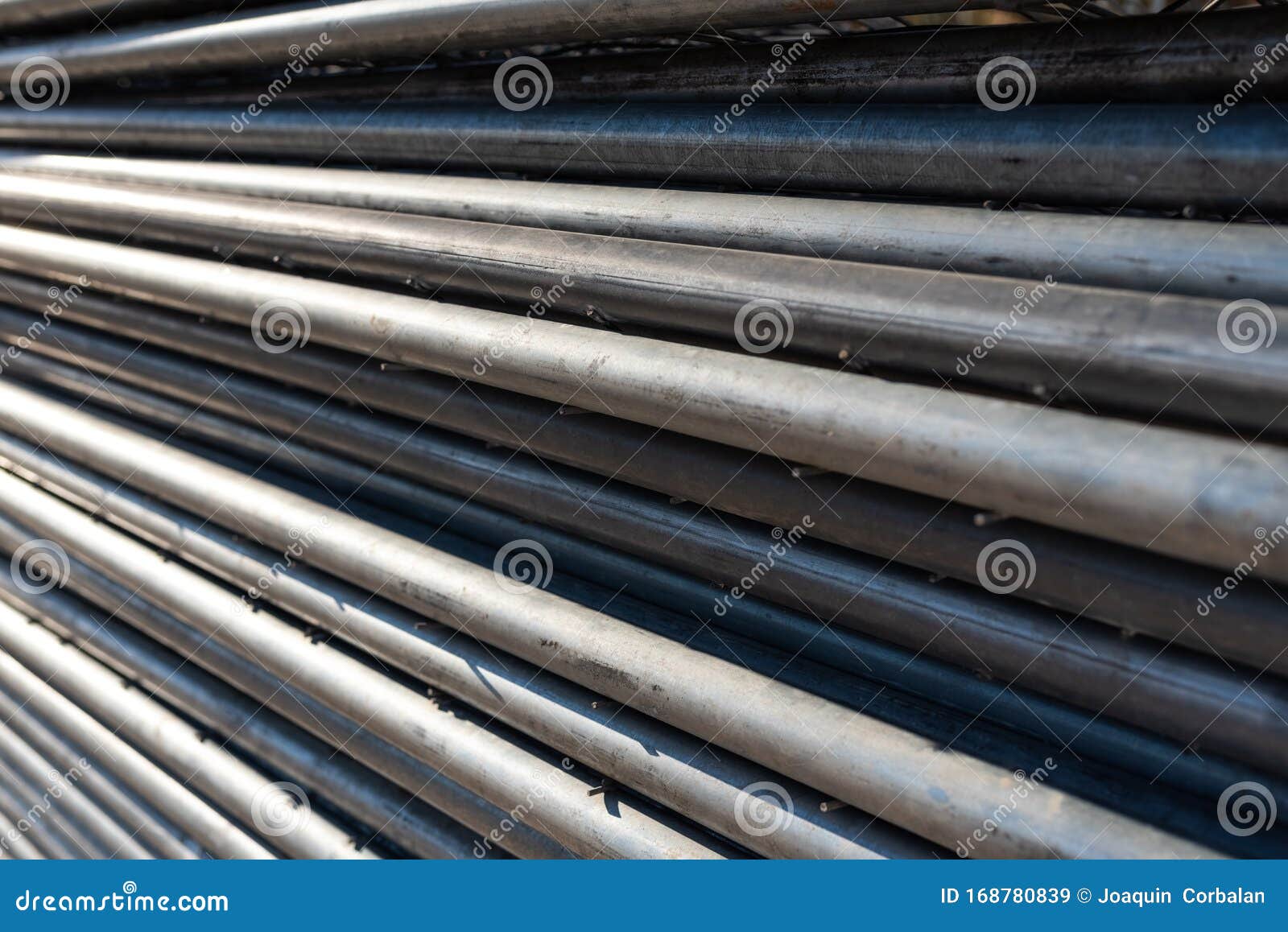 Stack of Steel Pipes for the Construction of Scaffolding Stock Image ...