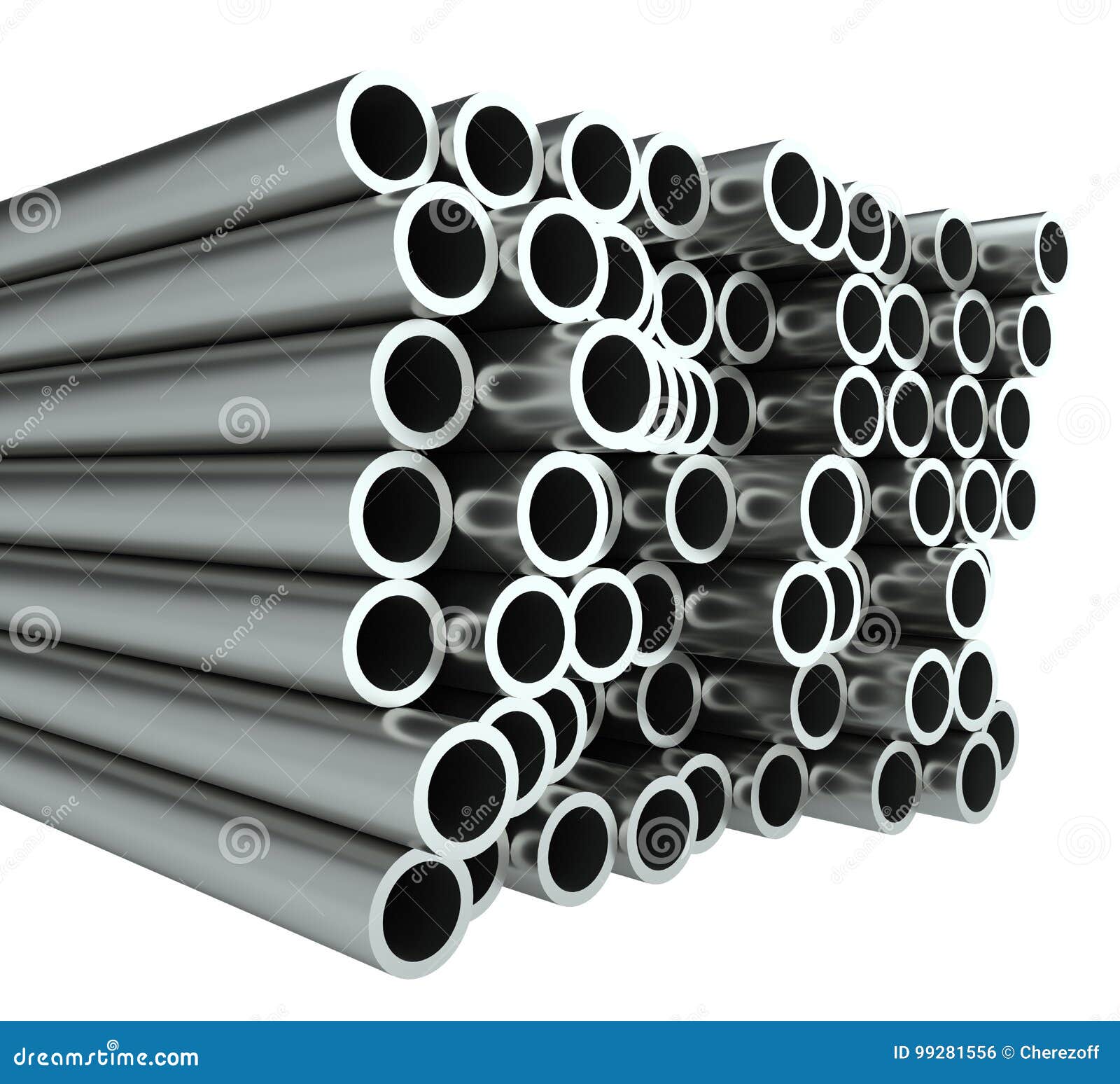 Stack Of Steel Tubing Stock Photo | CartoonDealer.com #10109412