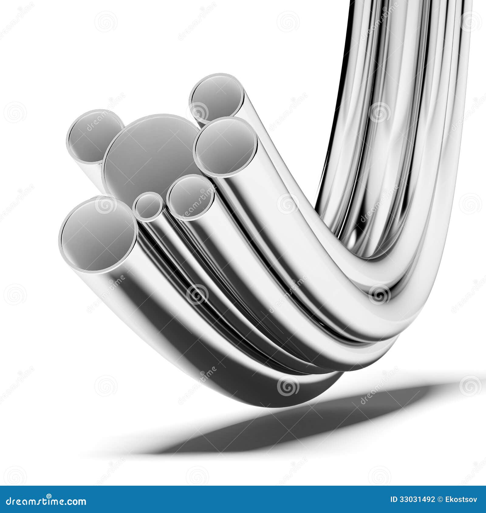 Stack of steel pipes stock illustration. Illustration of steel - 33031492