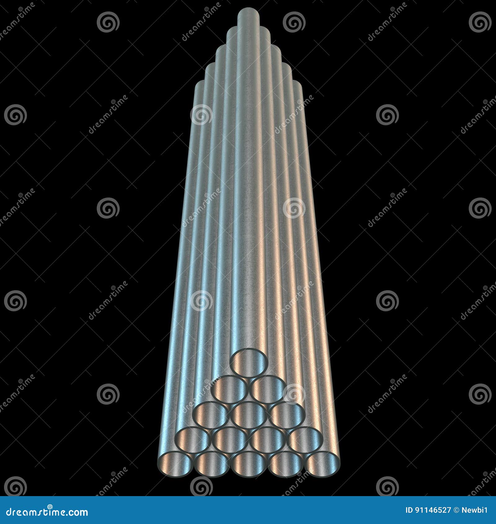 Stack Of Steel Tubing Stock Image | CartoonDealer.com #8042221