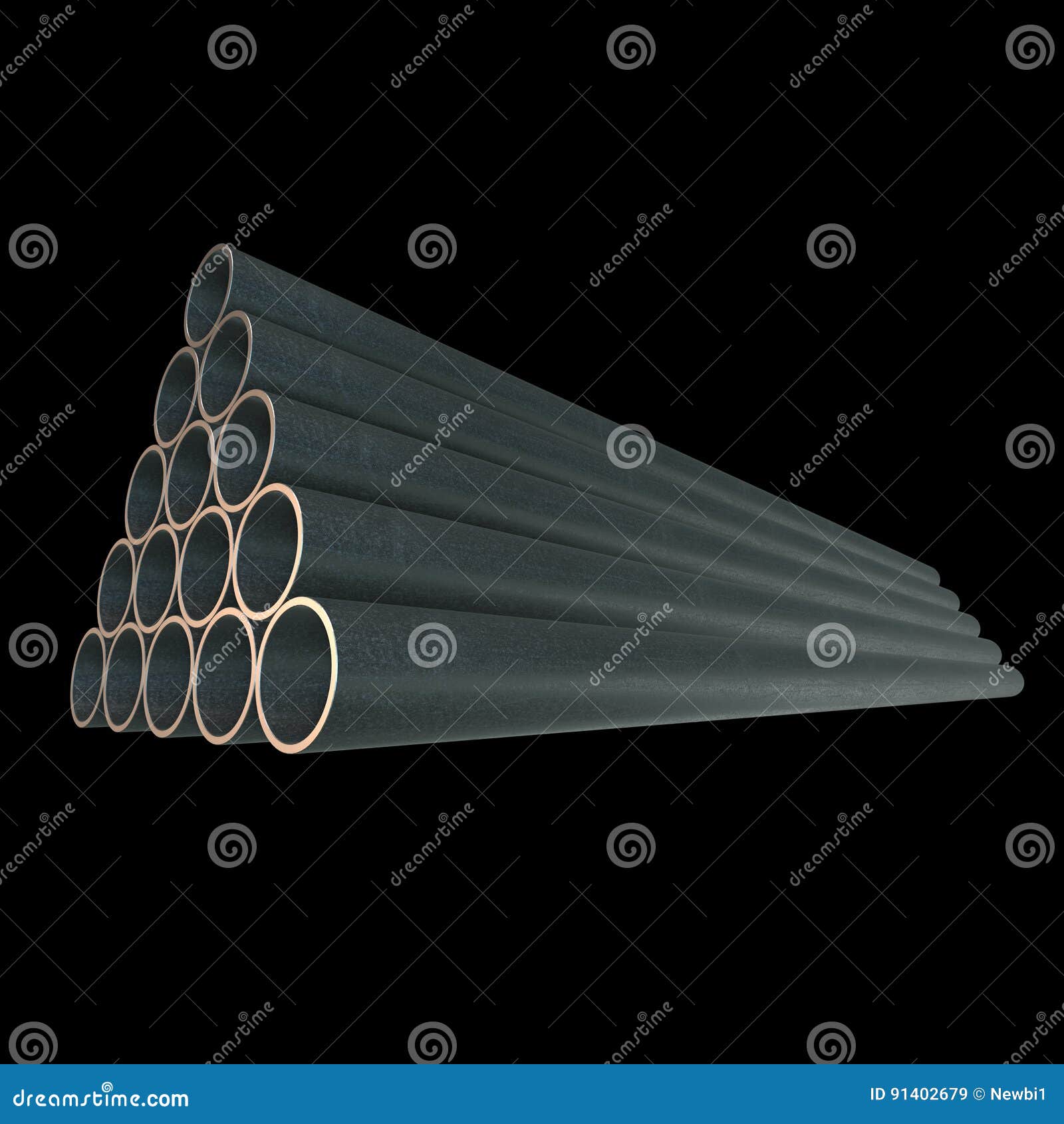 Stack Of Steel Tubing Stock Image | CartoonDealer.com #8042221