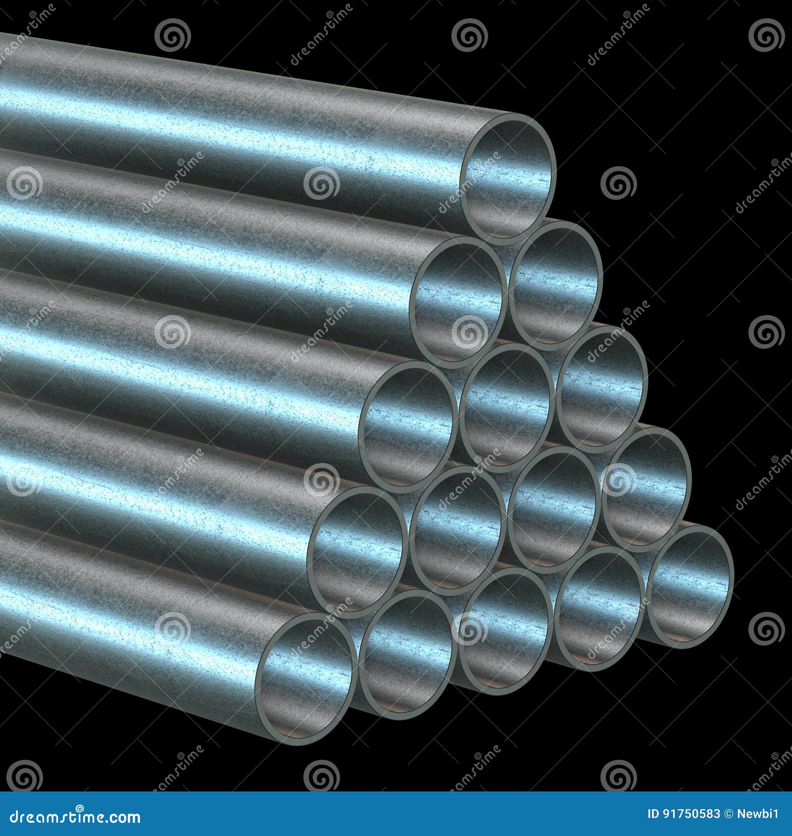 Stack Of Steel Tubing Stock Image | CartoonDealer.com #8042221