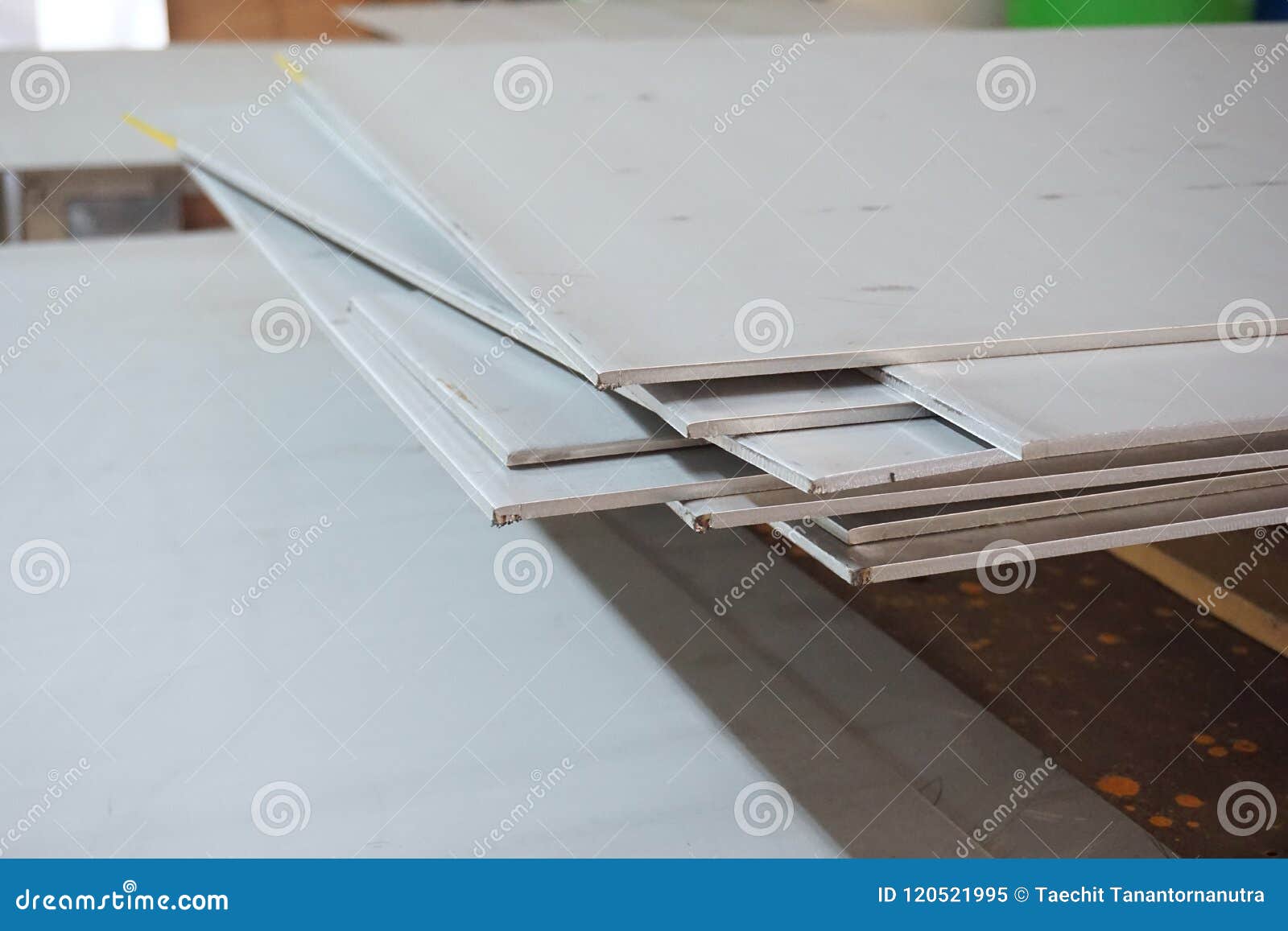 Stack of steel plate stock image. Image of manufacture - 120521995