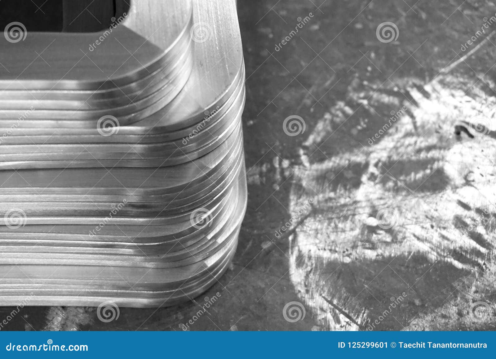 Stack of steel plate stock image. Image of architecture - 125299601