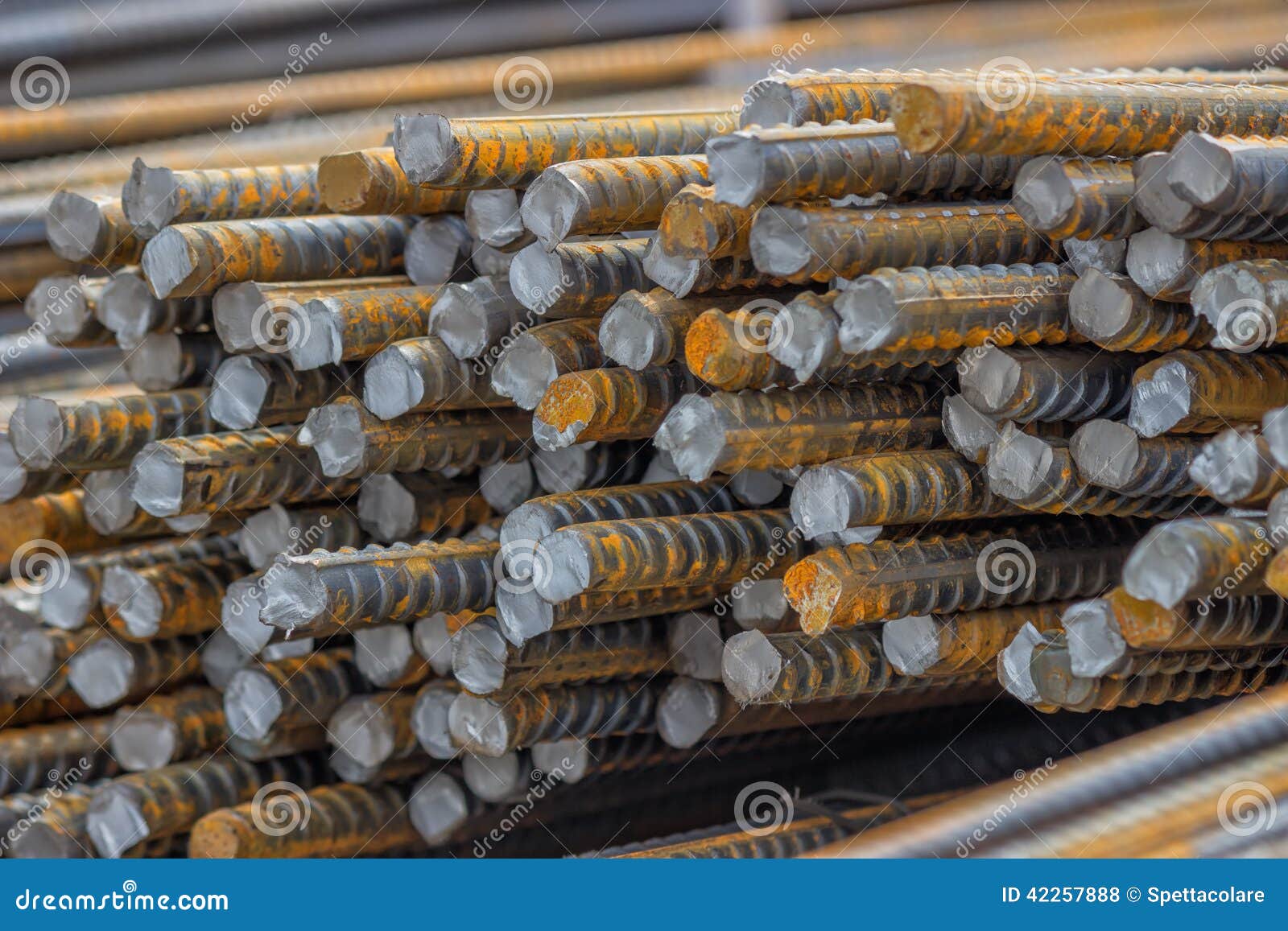 Stack of Steel Reinforcement Rods Background 2 Stock Photo - Image of ...