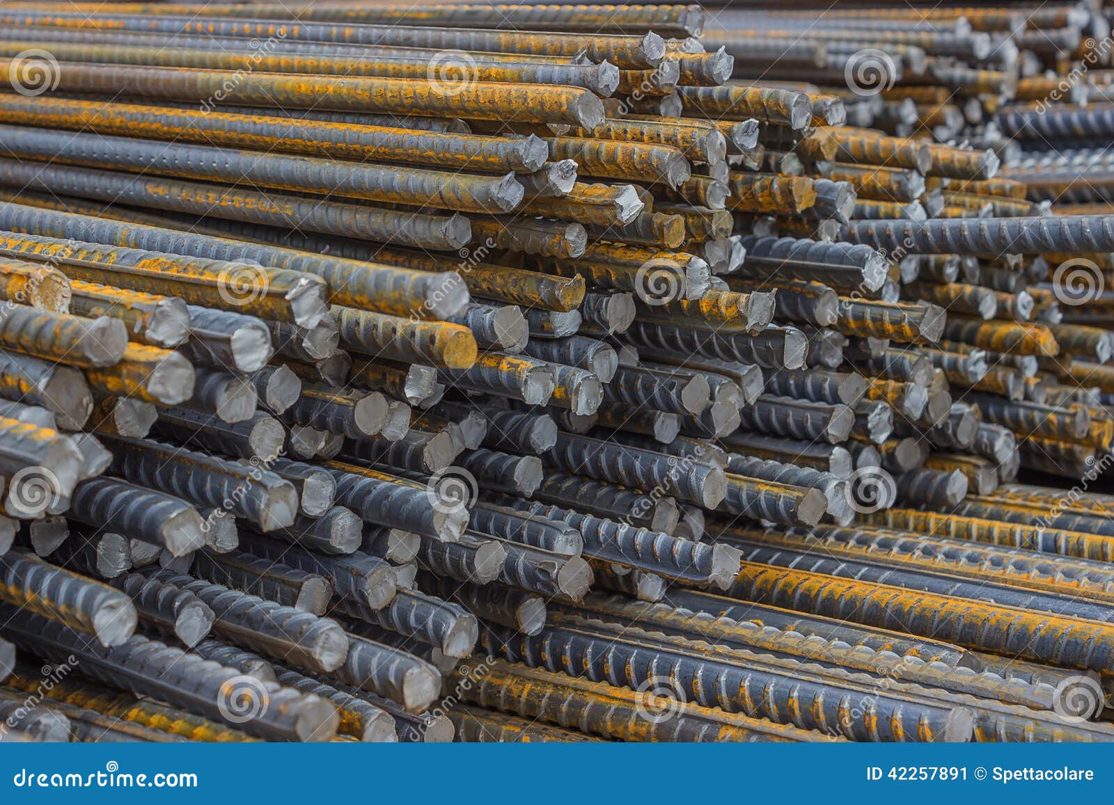 Stack of Steel Reinforcement Rods Background Stock Image - Image of ...