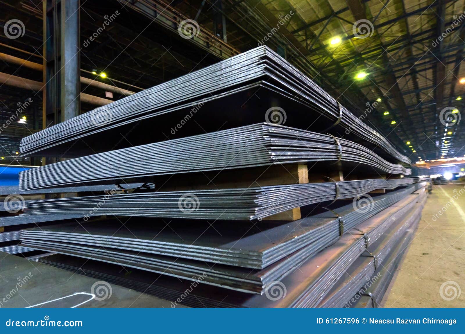 Stack of steel sheet stock photo. Image of plate, materials - 61267596