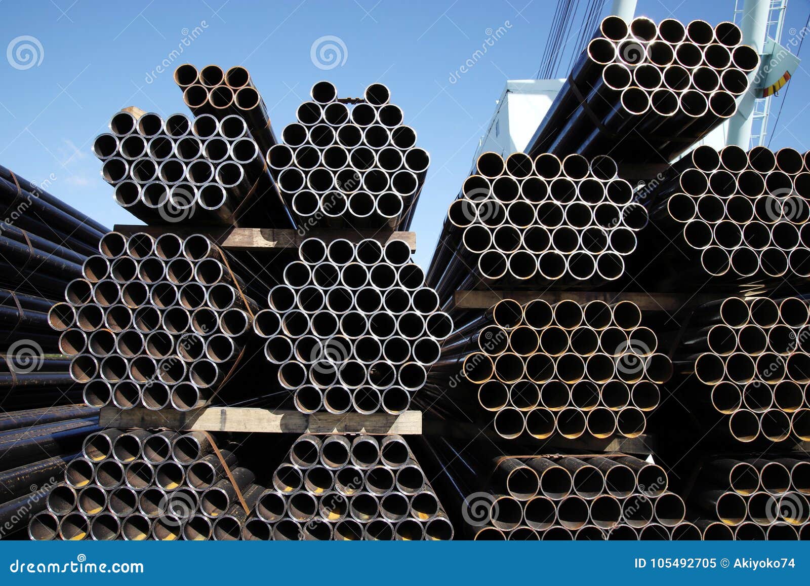 Stack of Steel Tubes Industrial Stock Image - Image of corrosion ...