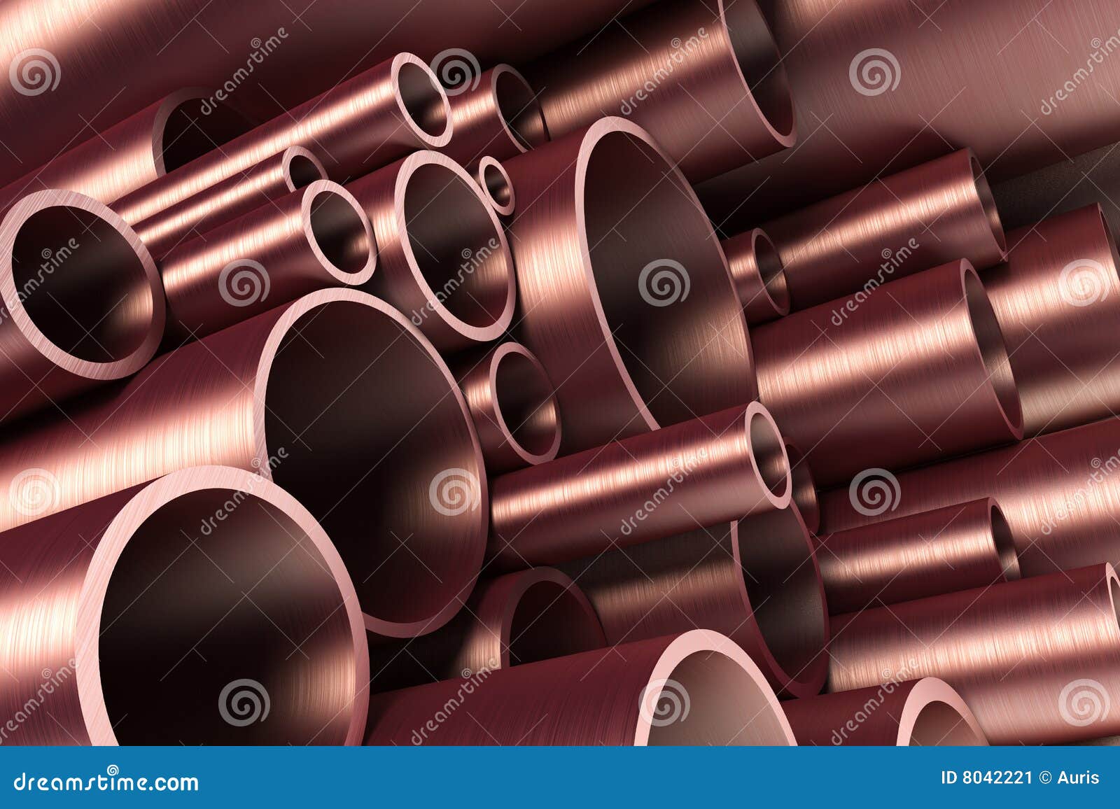 Stack Of Steel Tubing Stock Image | CartoonDealer.com #8042221