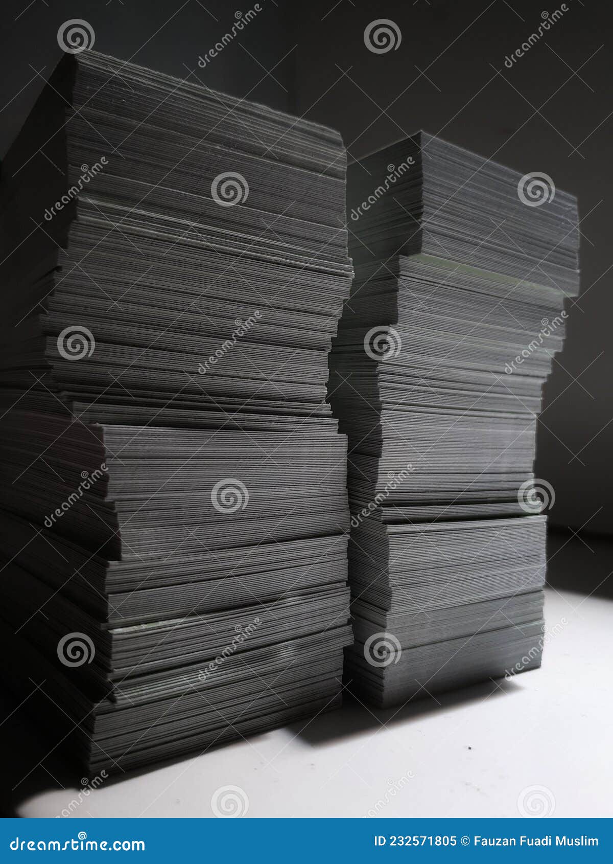 The Stack of Sticker Paper is Taken at a High Angle Stock Image - Image ...
