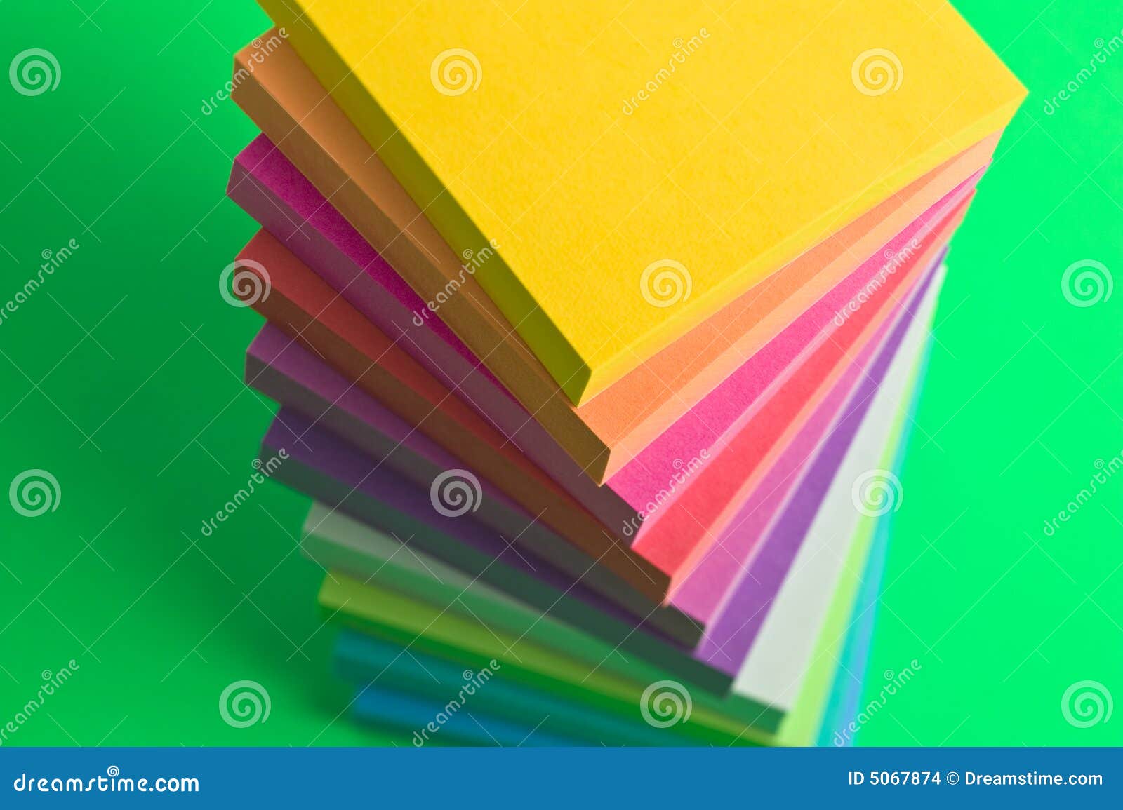 Stack of Sticky Note Paper Pads Stock Photo - Image of colour, memo ...