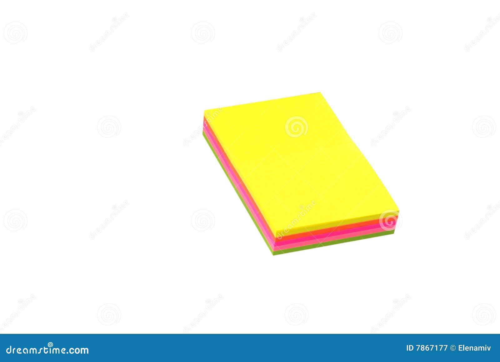 Stack of sticky notes. stock image. Image of empty, close - 7867177
