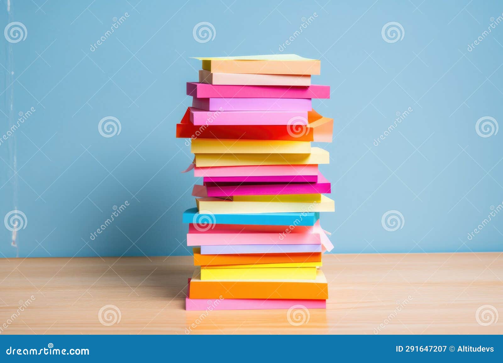 Stack of Sticky Notes with Tasks Ranked by Importance Stock Image ...