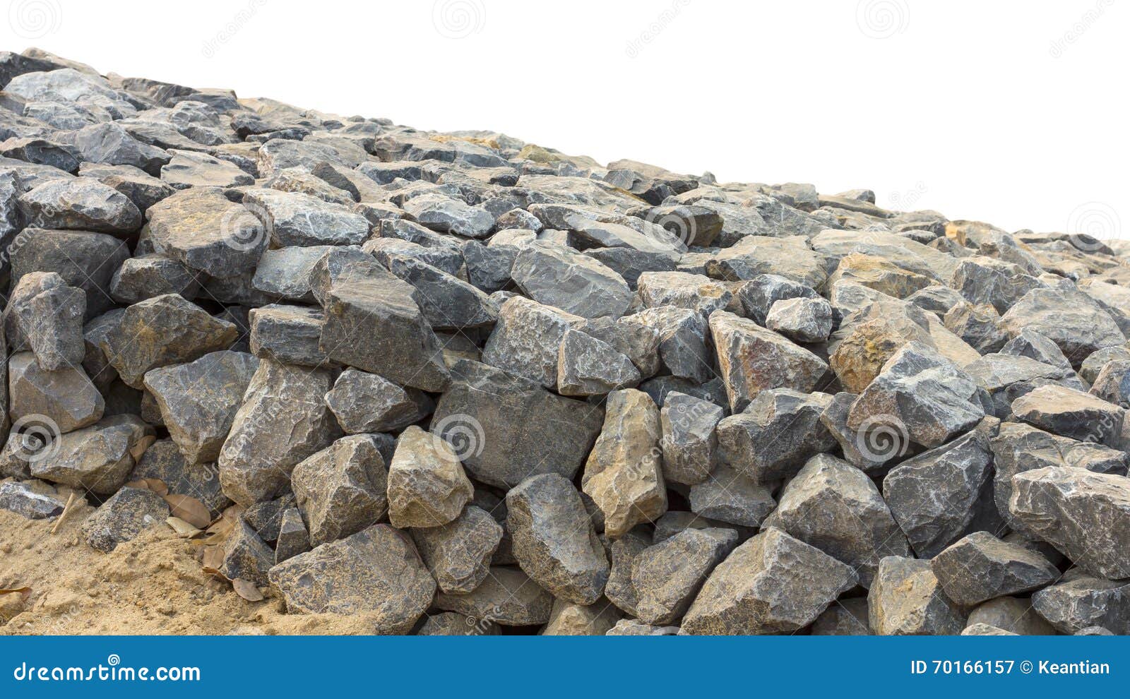 Stack stone dam. stock image. Image of material, nature - 70166157