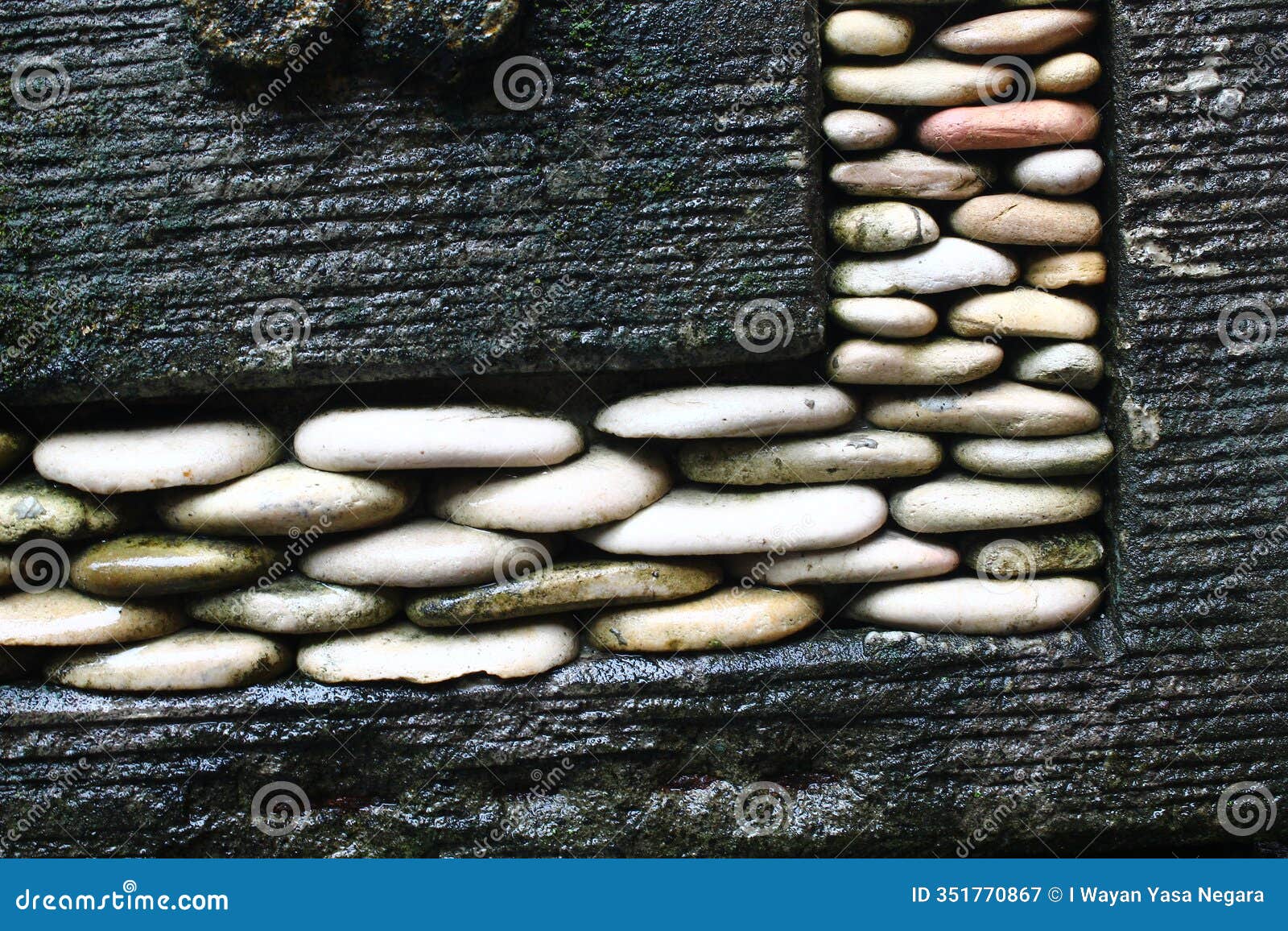 The Stack of Stone Using for Decoration Stock Image - Image of wood ...