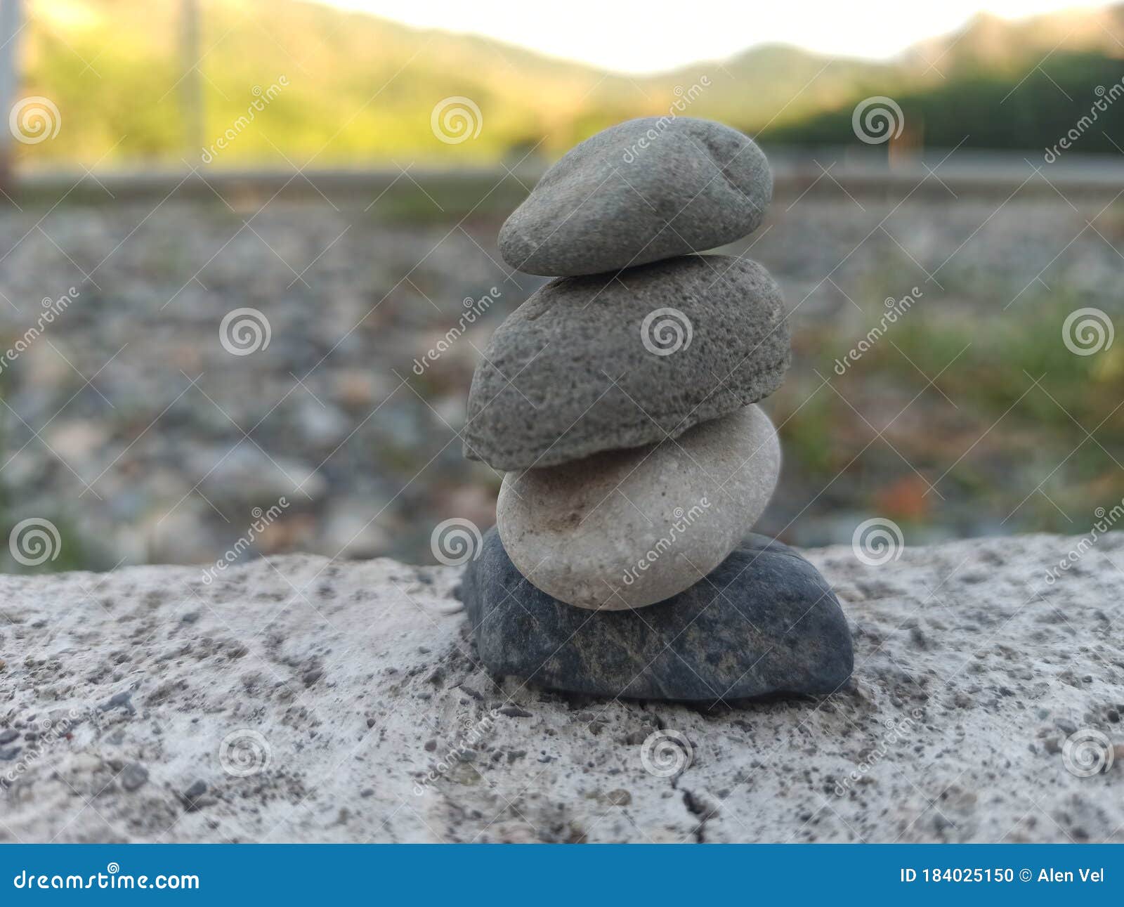 Stack of stones stock photo. Image of stones, stack - 184025150