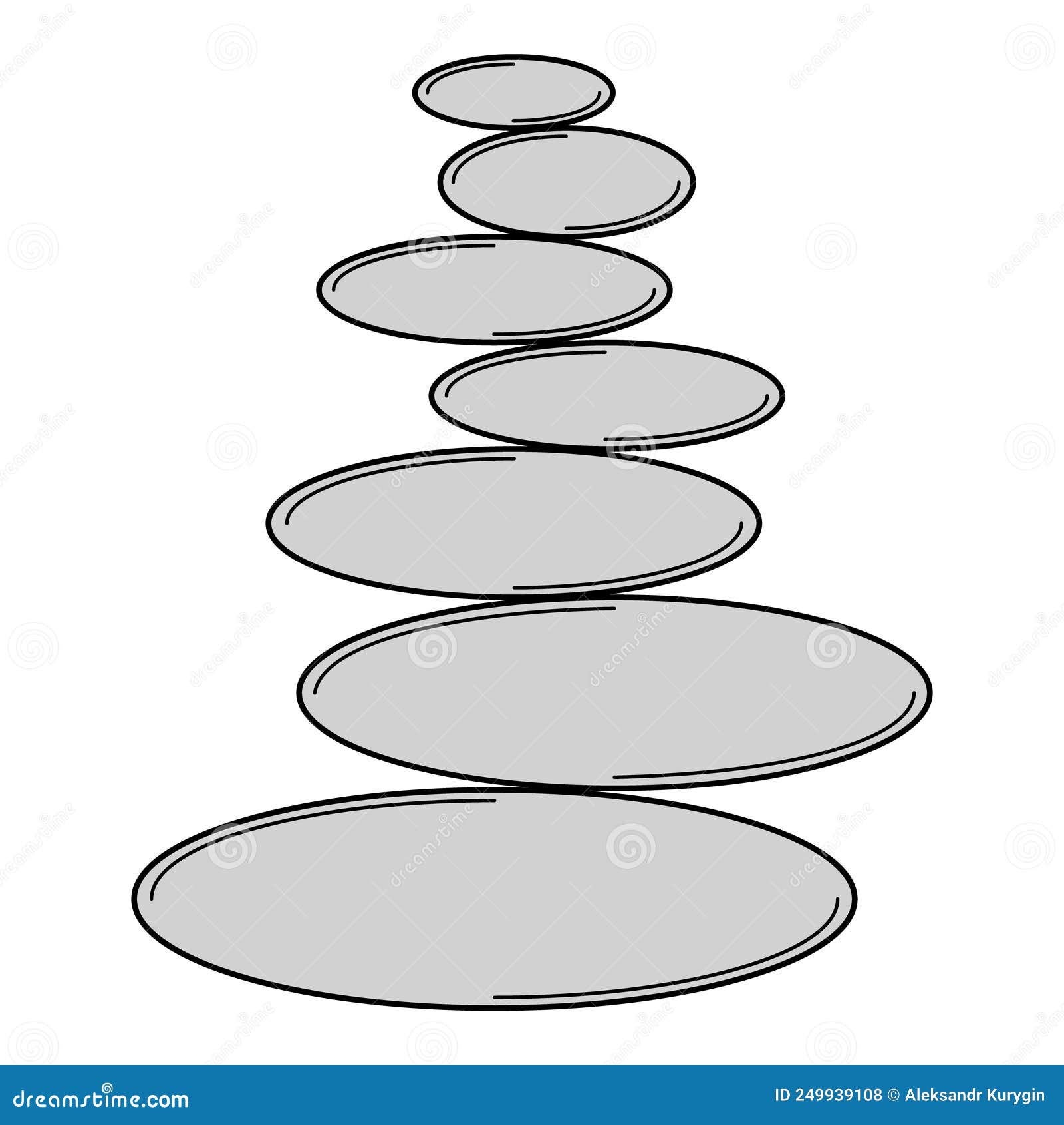 Stack of Stones in Balance. Abstract Representation of Emotional ...