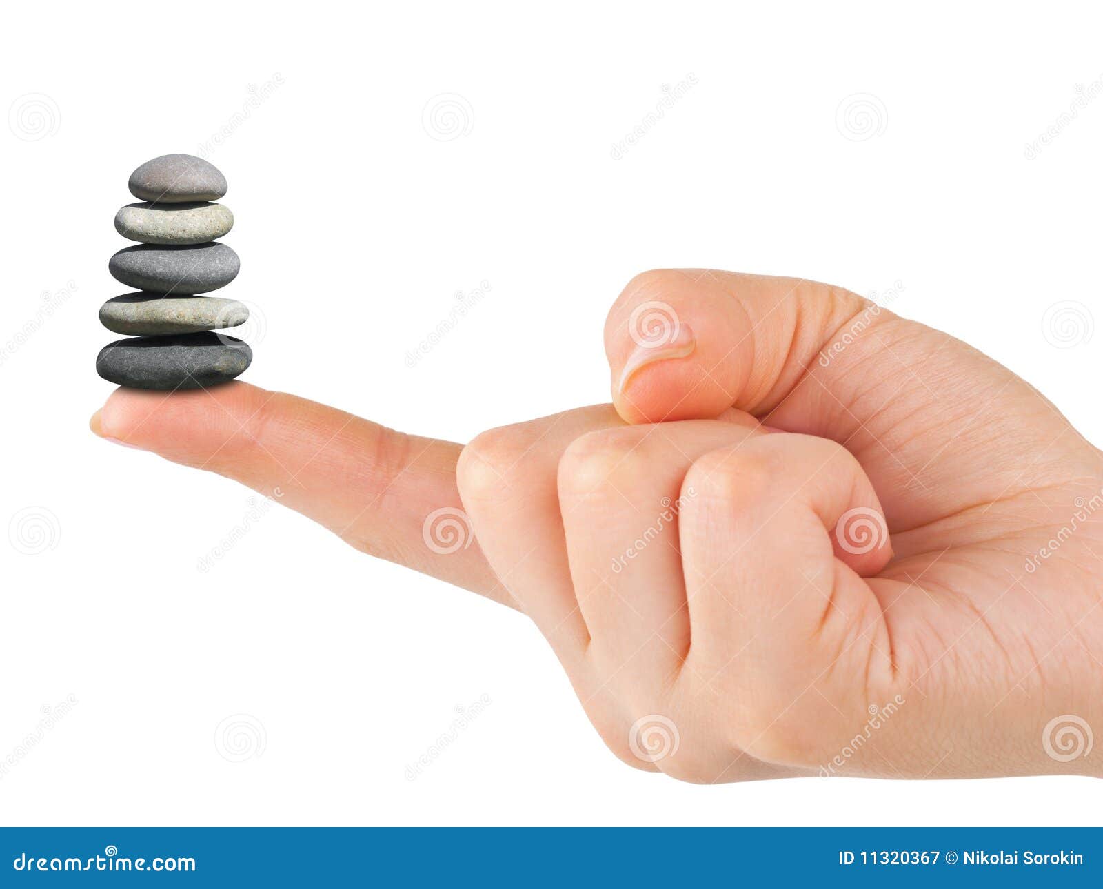 Stack of stones in hand stock image. Image of nature - 11320367