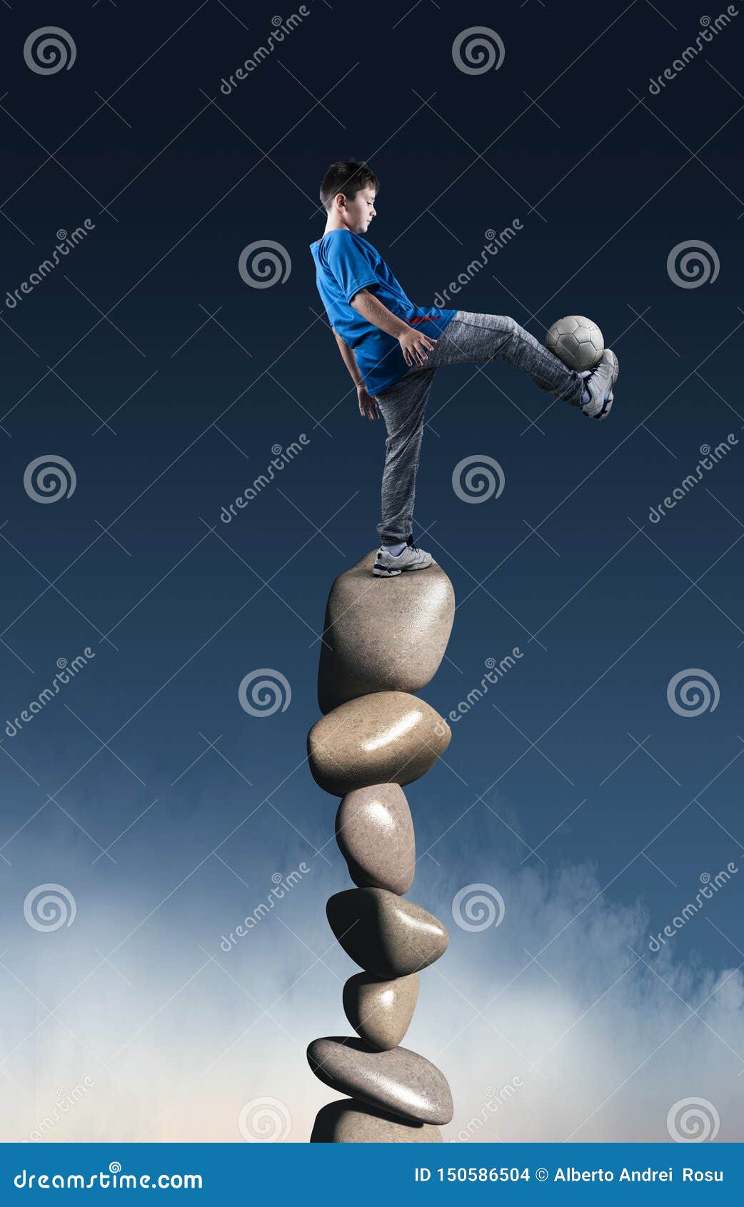 Stack of stones stock photo. Image of sport, impossible - 150586504
