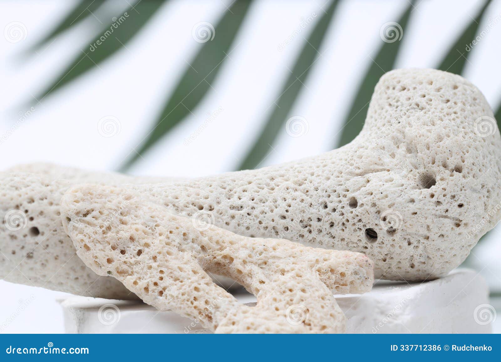 Stack Stones Platform Podium On Gray Light Copy Spase Background ...