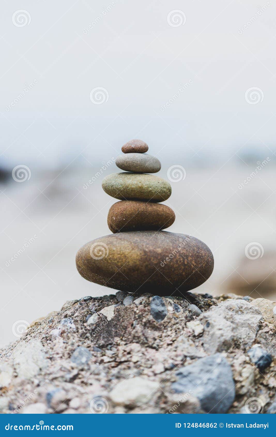 Stack of stones stock photo. Image of balance, simplicity - 124846862