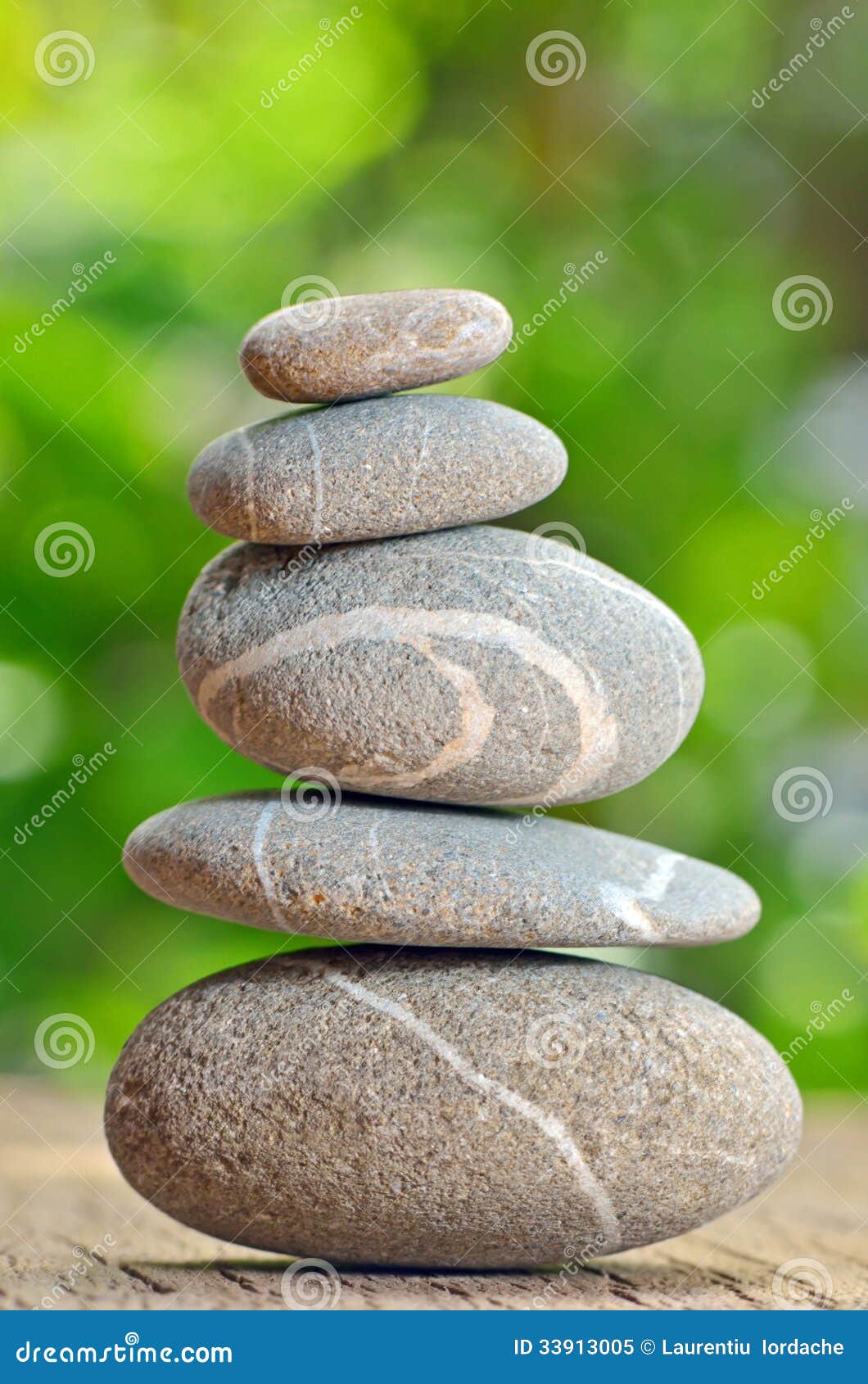 Stack of Stones on a Wooden Table Stock Image - Image of pebbles, heap ...