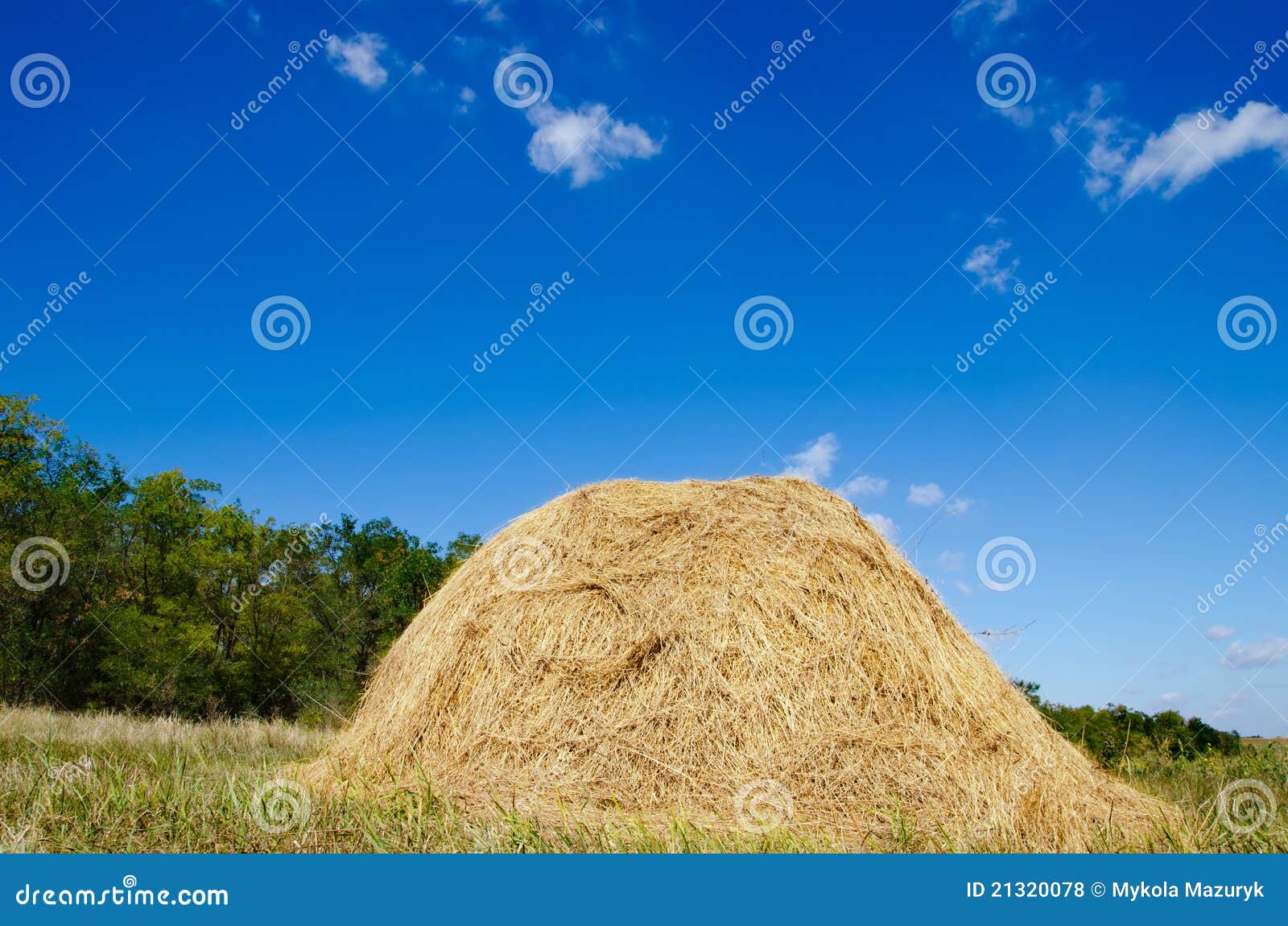 Stack of straw stock photo. Image of bale, outdoors, cutting - 21320078