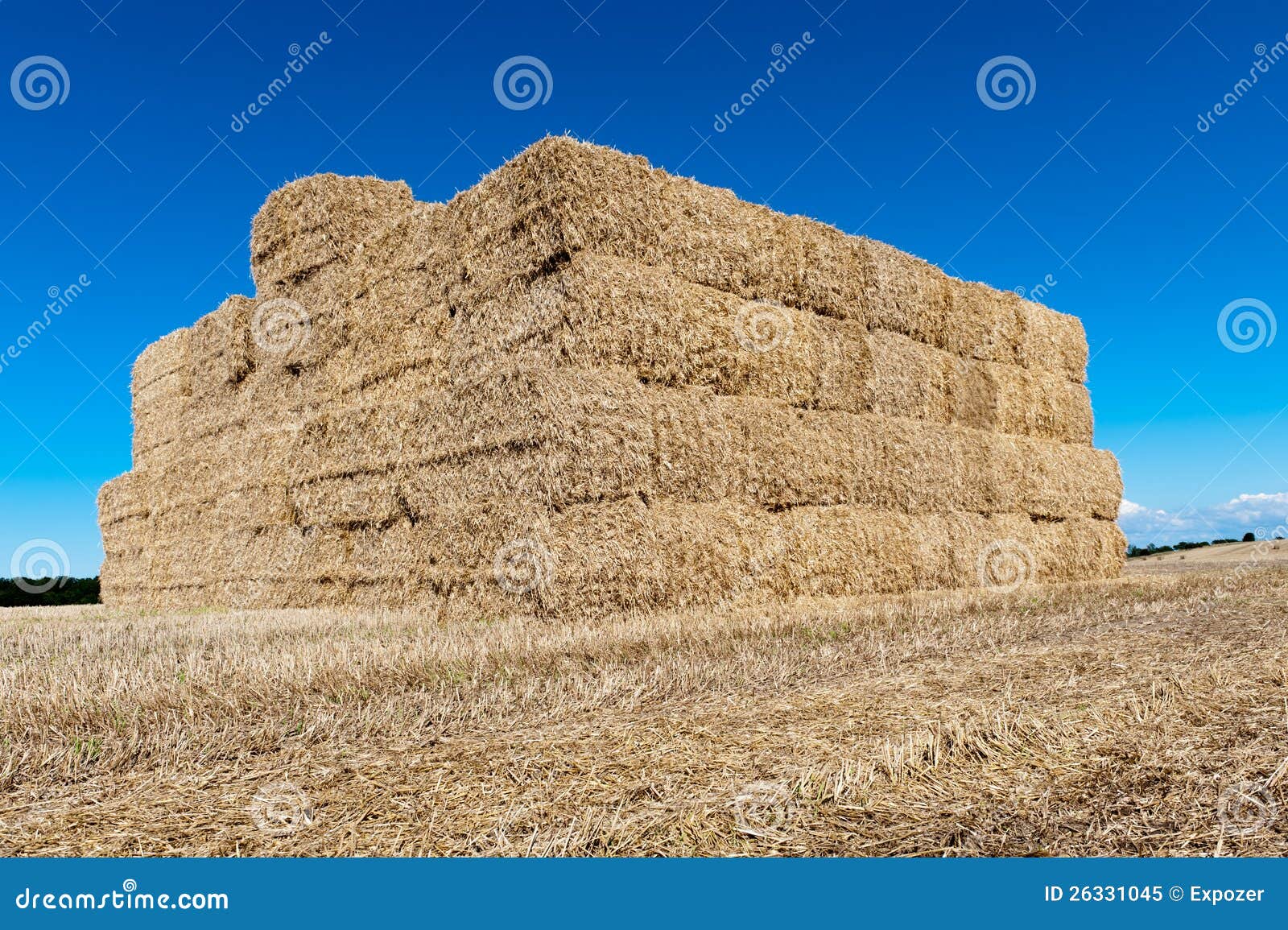 Stack of straw stock image. Image of barn, grow, farm - 26331045