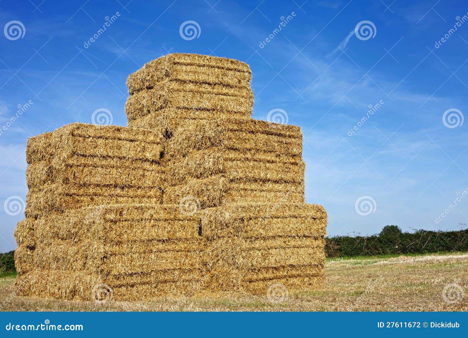 Stack of Straw Bales stock photo. Image of autumn, trail - 27611672