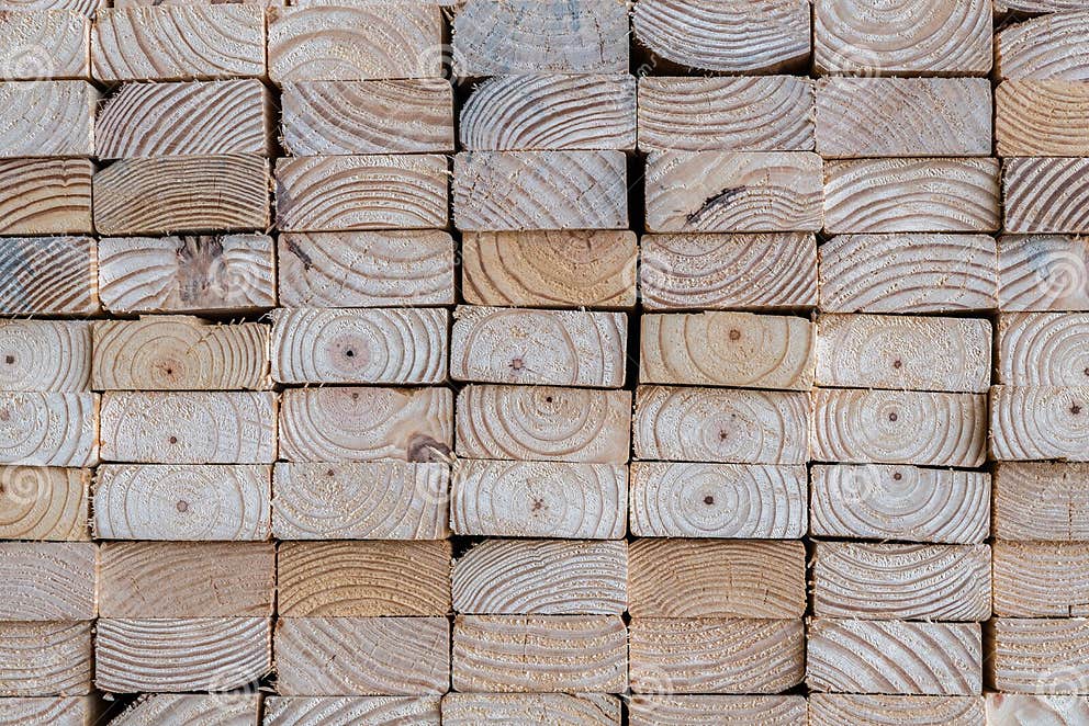 Stack of 2x4 Studs in a Lumber Yard Stock Image - Image of backdrop ...