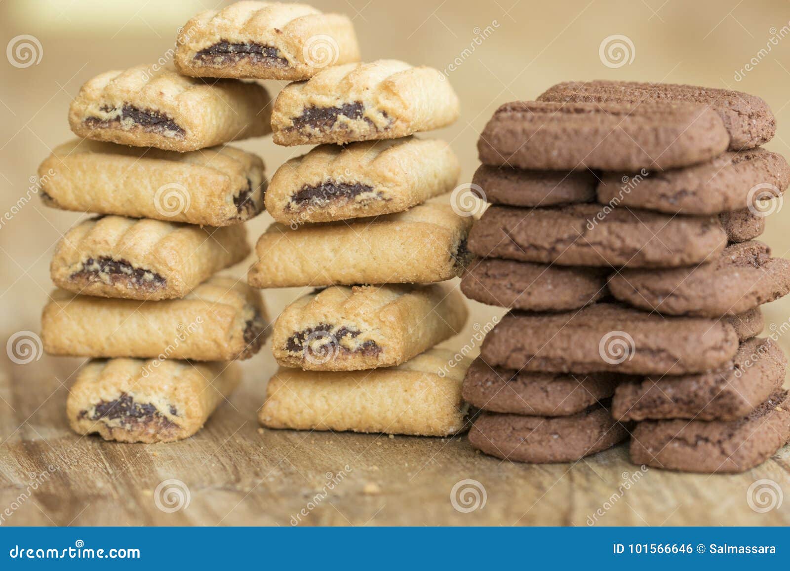 Stack of Stuffed Breakfast Biscuit Stock Photo - Image of cookies ...