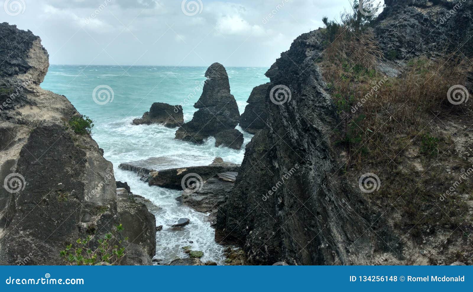 Limestone Coastal Erosion stock photo. Image of limestone - 134256148