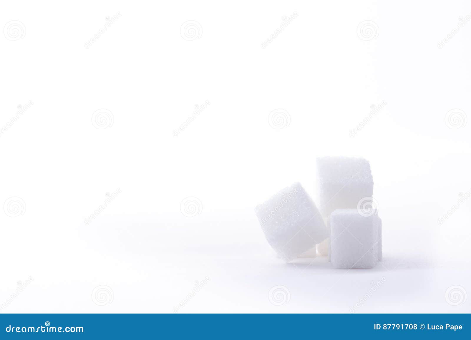 Stack of Sugar Cubes Isolated on White Background Stock Photo - Image ...