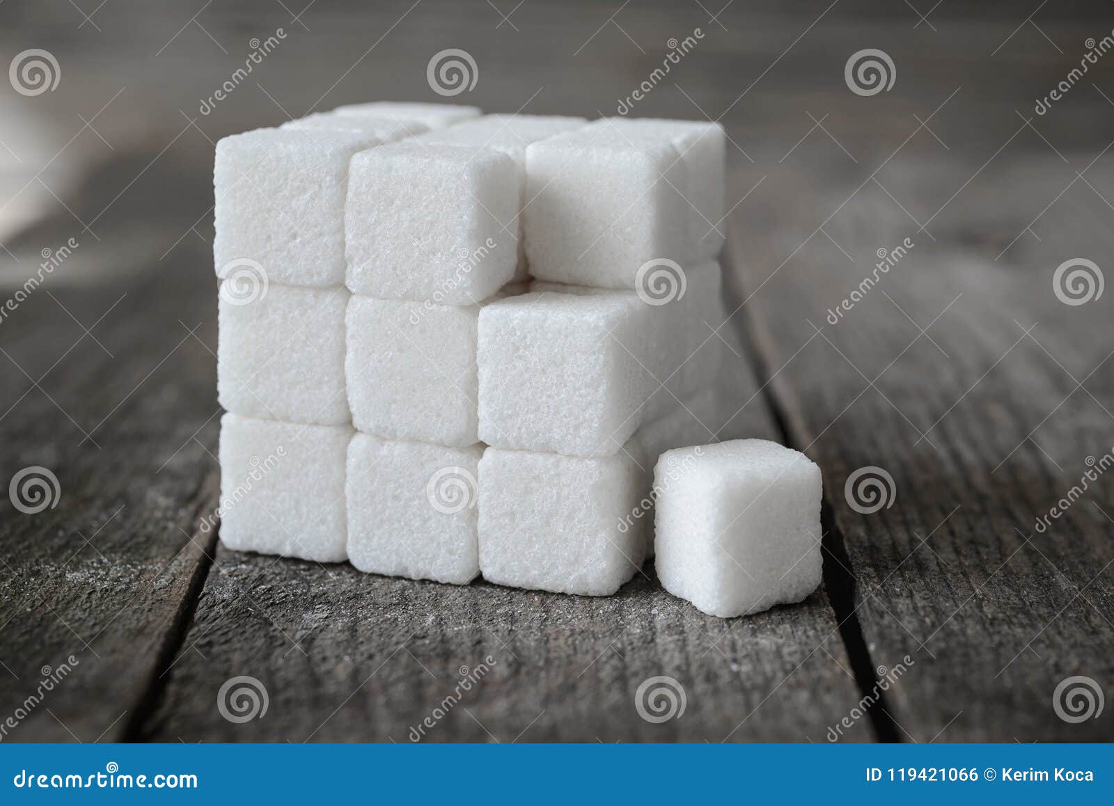 Cube sugar stack stock photo. Image of crystal, kitchen - 119421066
