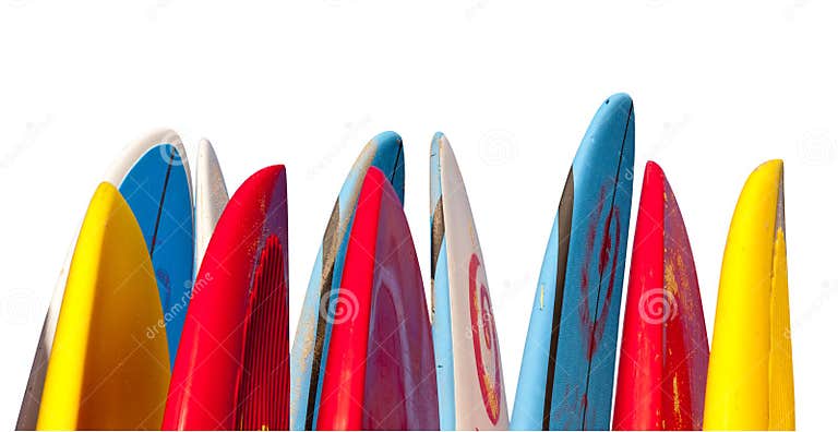Stack of Surfboards Isolated Stock Image - Image of resort, rider: 24495449