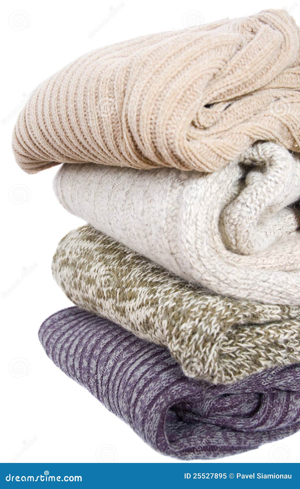 Stack of sweaters stock image. Image of isolated, messy - 25527895
