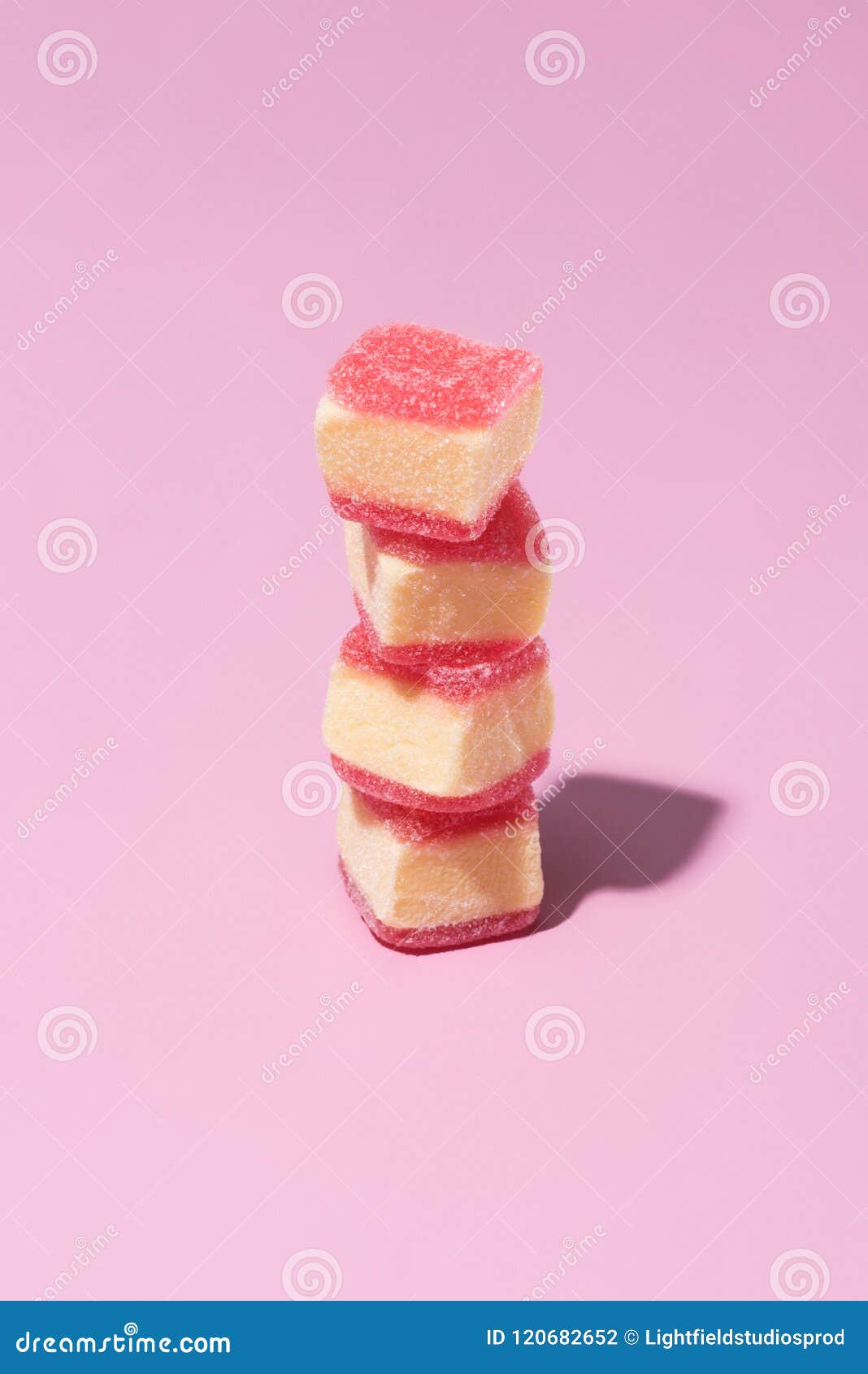 Stack of Sweet Gummy Candies Stock Photo - Image of minimalistic ...