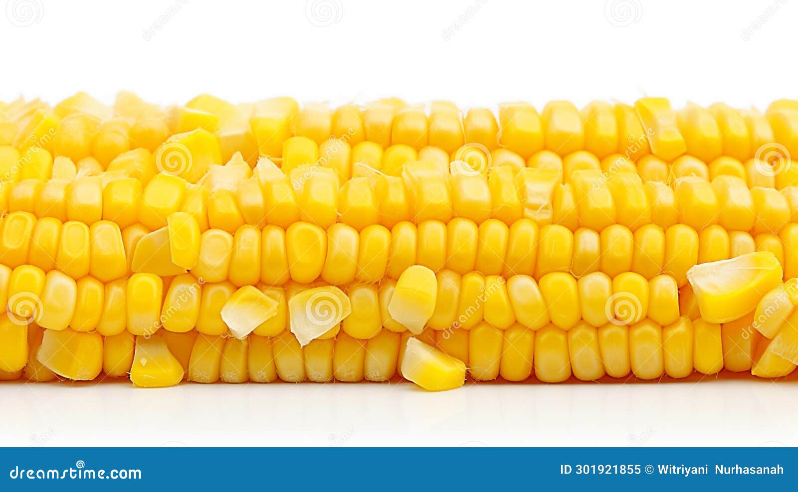 Stack of Sweetcorn Kernels in Isolated White Background. Generative AI ...