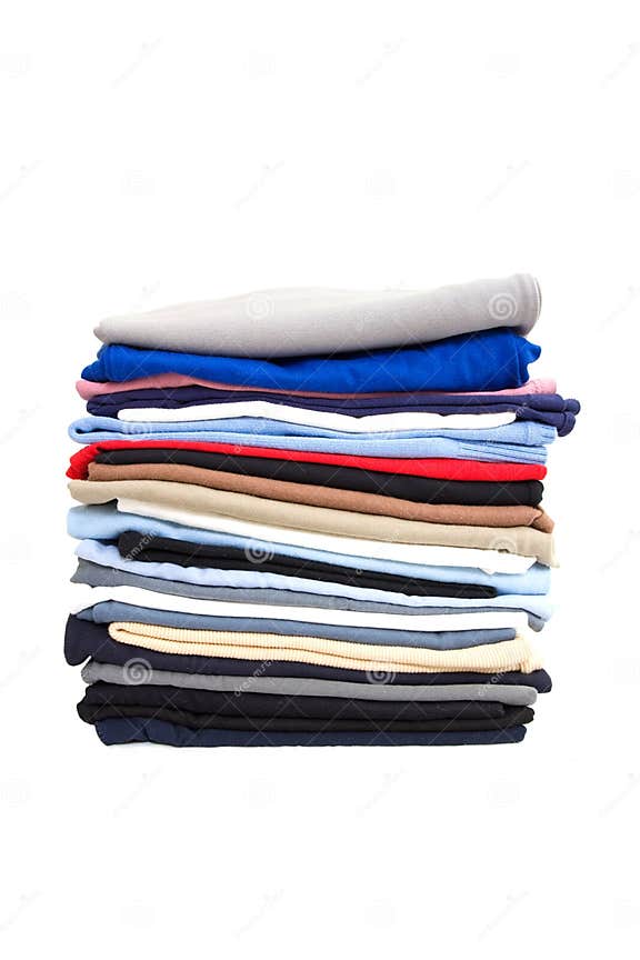 Stack of t-shirt stock image. Image of bulk, color, blue - 8294549