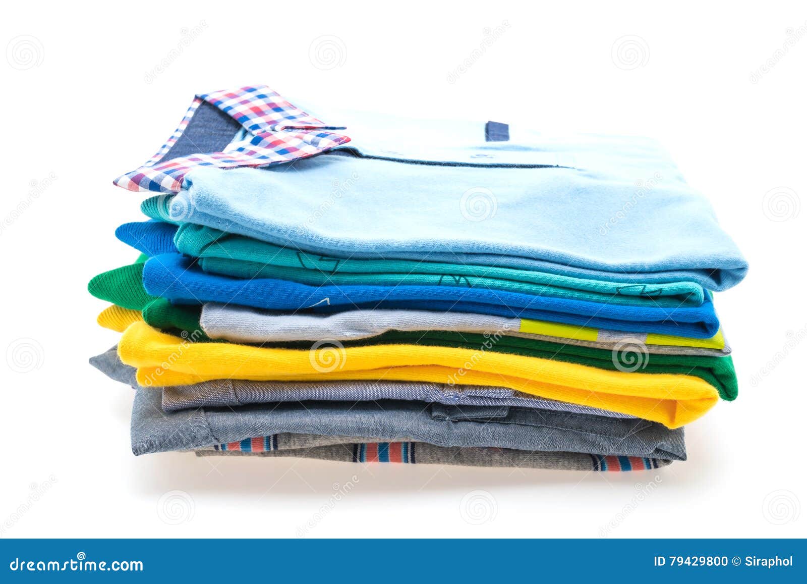 Stack of T Shirt and Polo stock photo. Image of apparel - 79429800