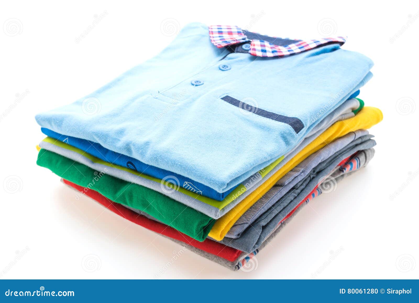 Stack of T Shirt and Polo stock photo. Image of cotton - 80061280