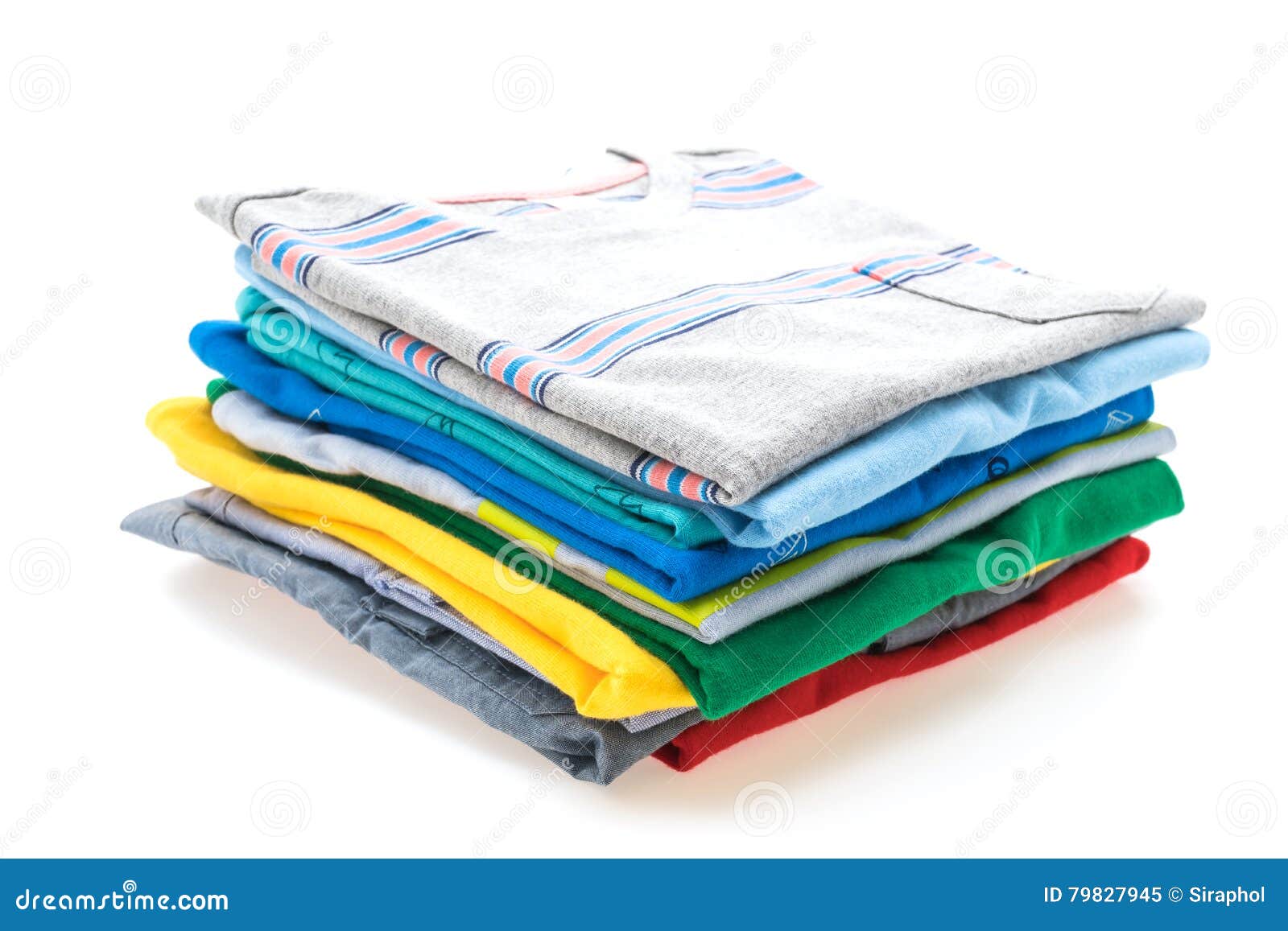 Stack of T Shirt and Polo stock image. Image of retail - 79827945