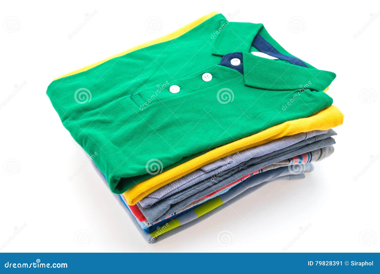 Stack of T Shirt and Polo stock image. Image of pattern - 79828391