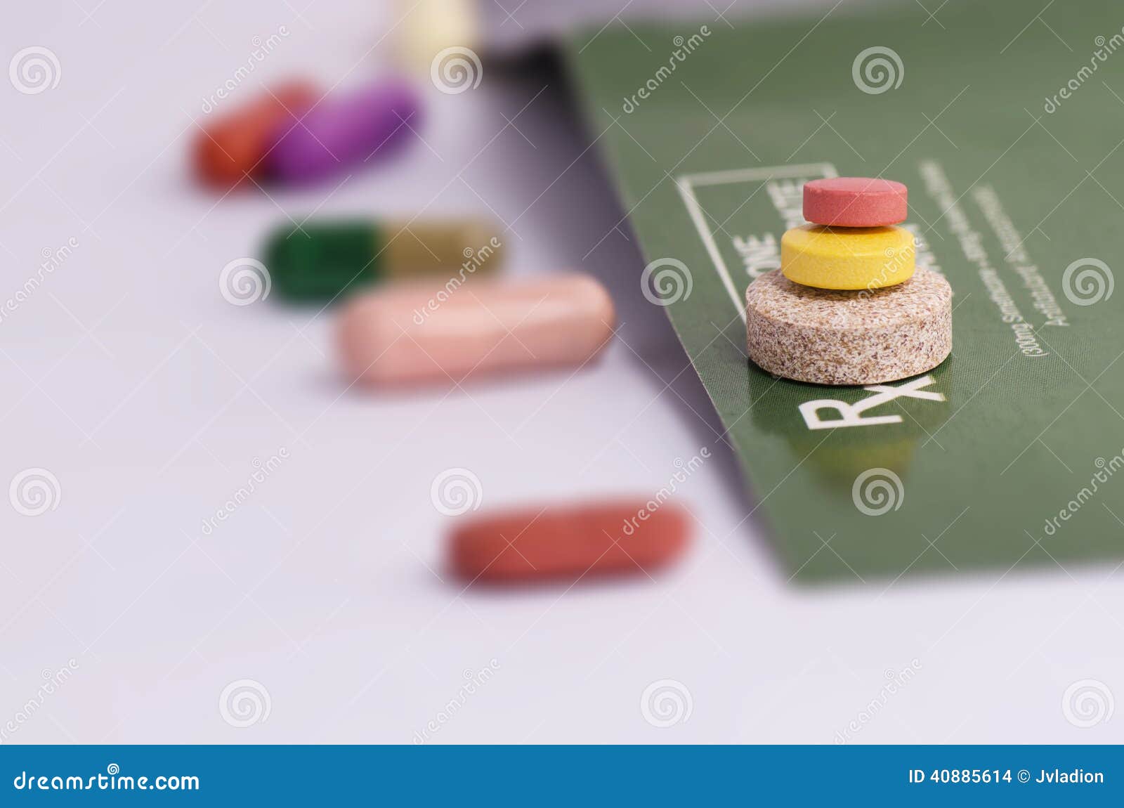 STACK of TABLETS of DIFFERENT SIZES Stock Photo - Image of pills ...