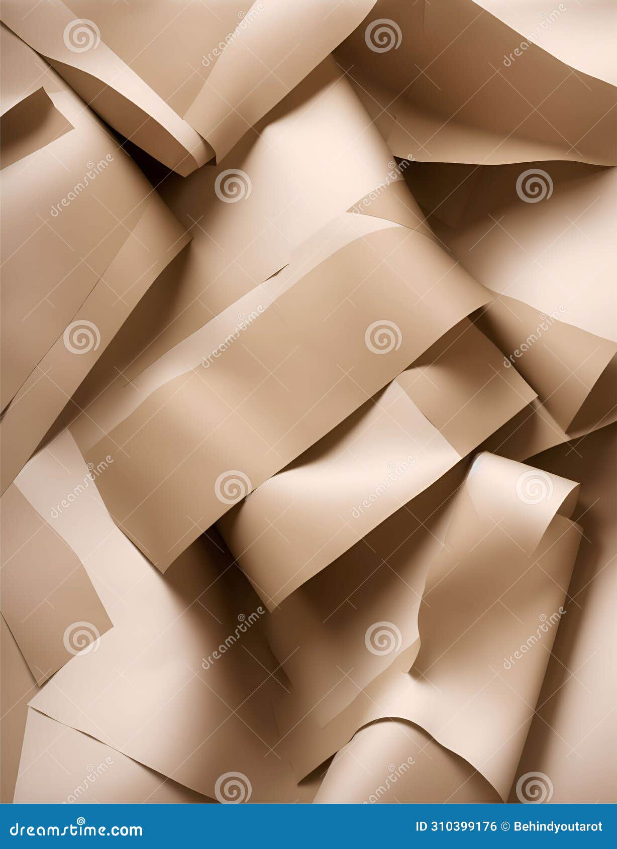 Stack of Tan and White Papers. Backgrounds for Websites, Posters, or ...