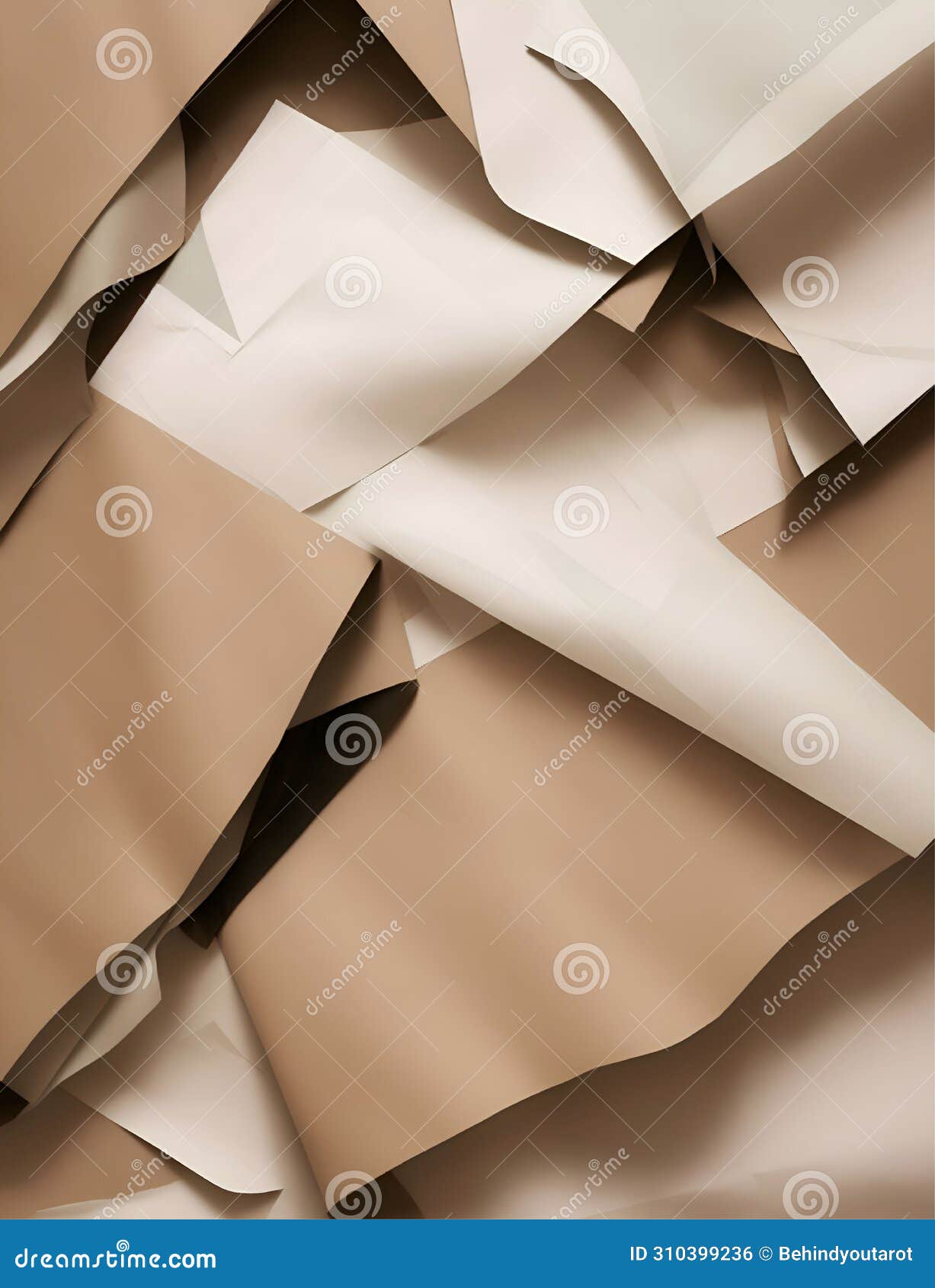 Stack of Tan and White Papers. Backgrounds for Websites, Posters, or ...