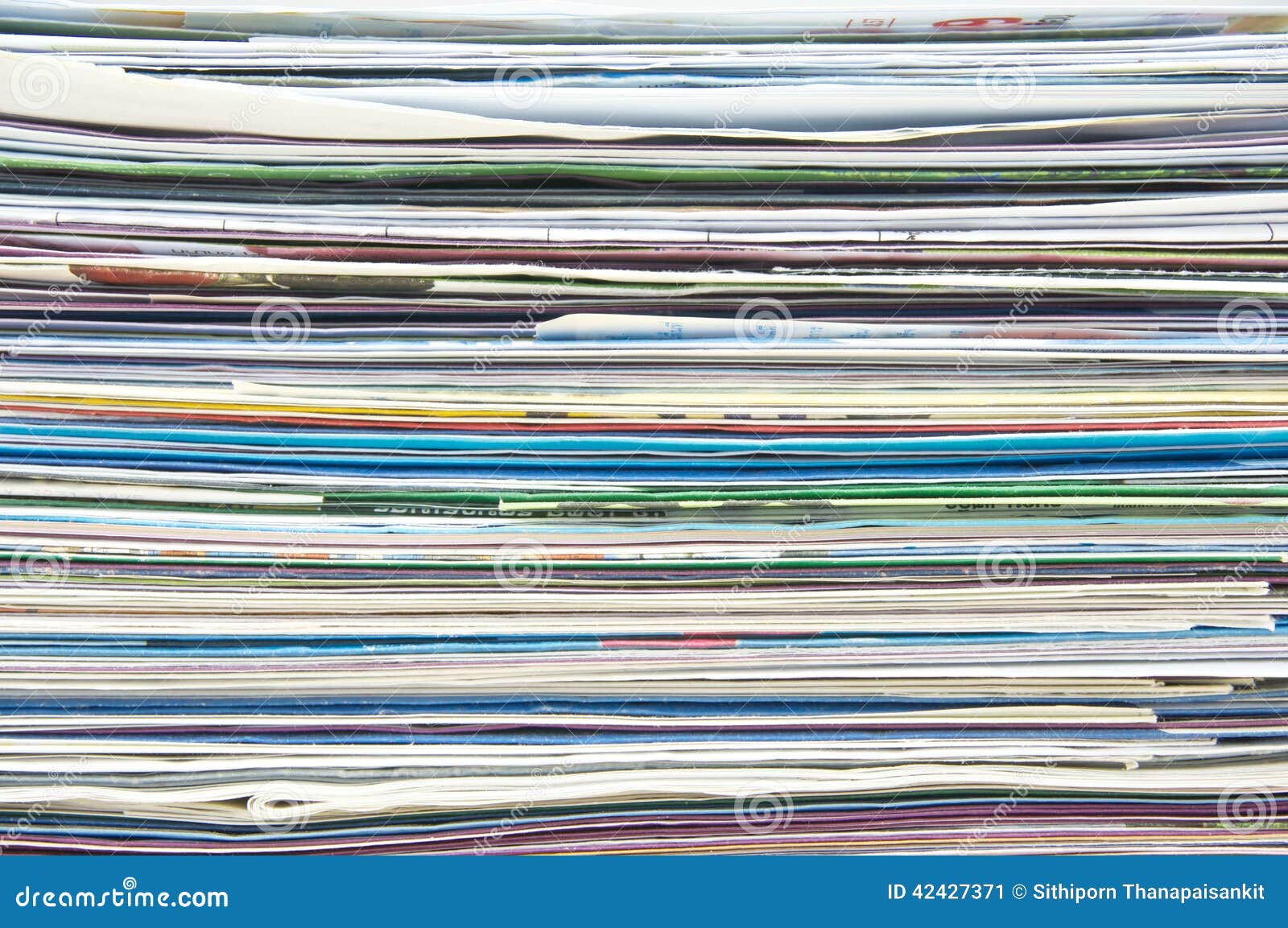 Stack of Tax Invoice Receipt and Credit Statement Stock Image - Image ...