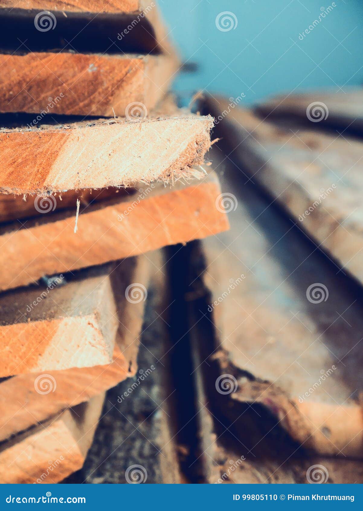 Stack of wood plank stock photo. Image of stack, wooden - 99805110