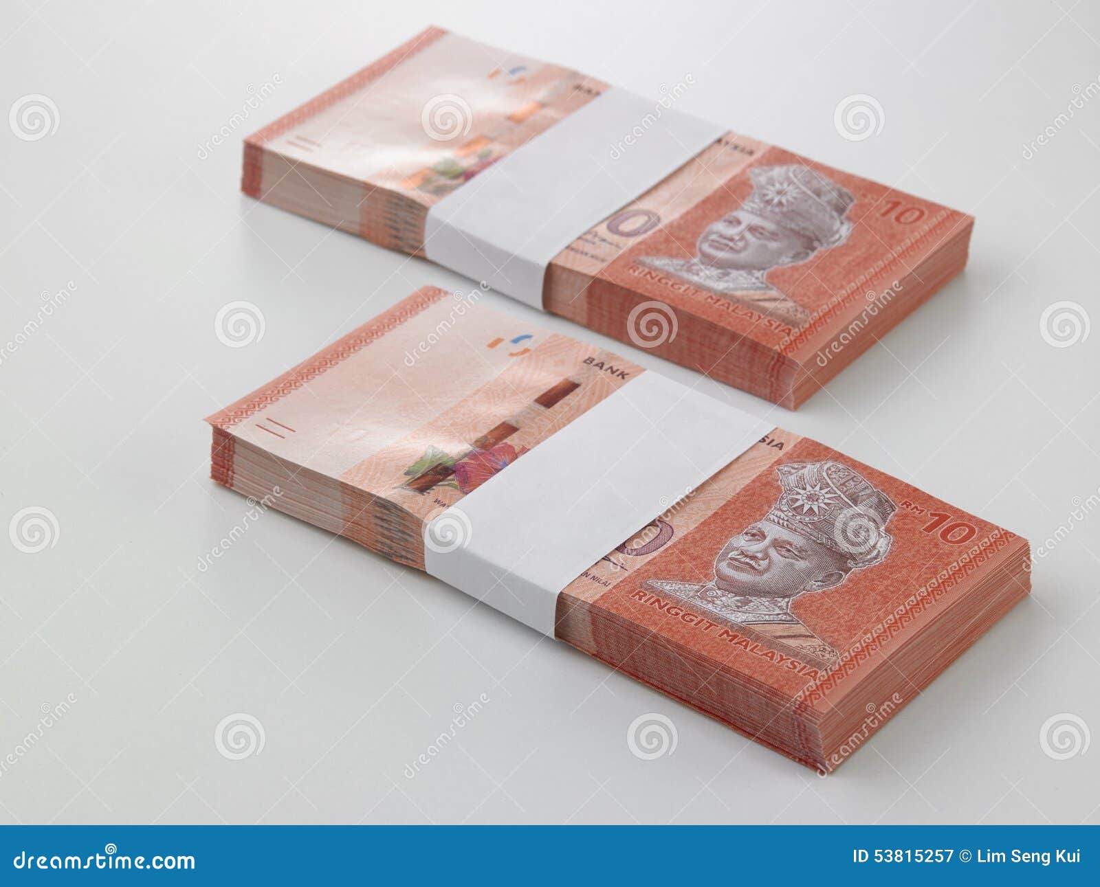 Stack of the Ten Dollar Note Stock Image - Image of exchange, stack ...